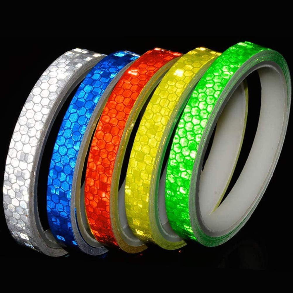 Cheers.US 1 Roll Reflective Tapes 7 Colors Safety Reflective Warning ...
