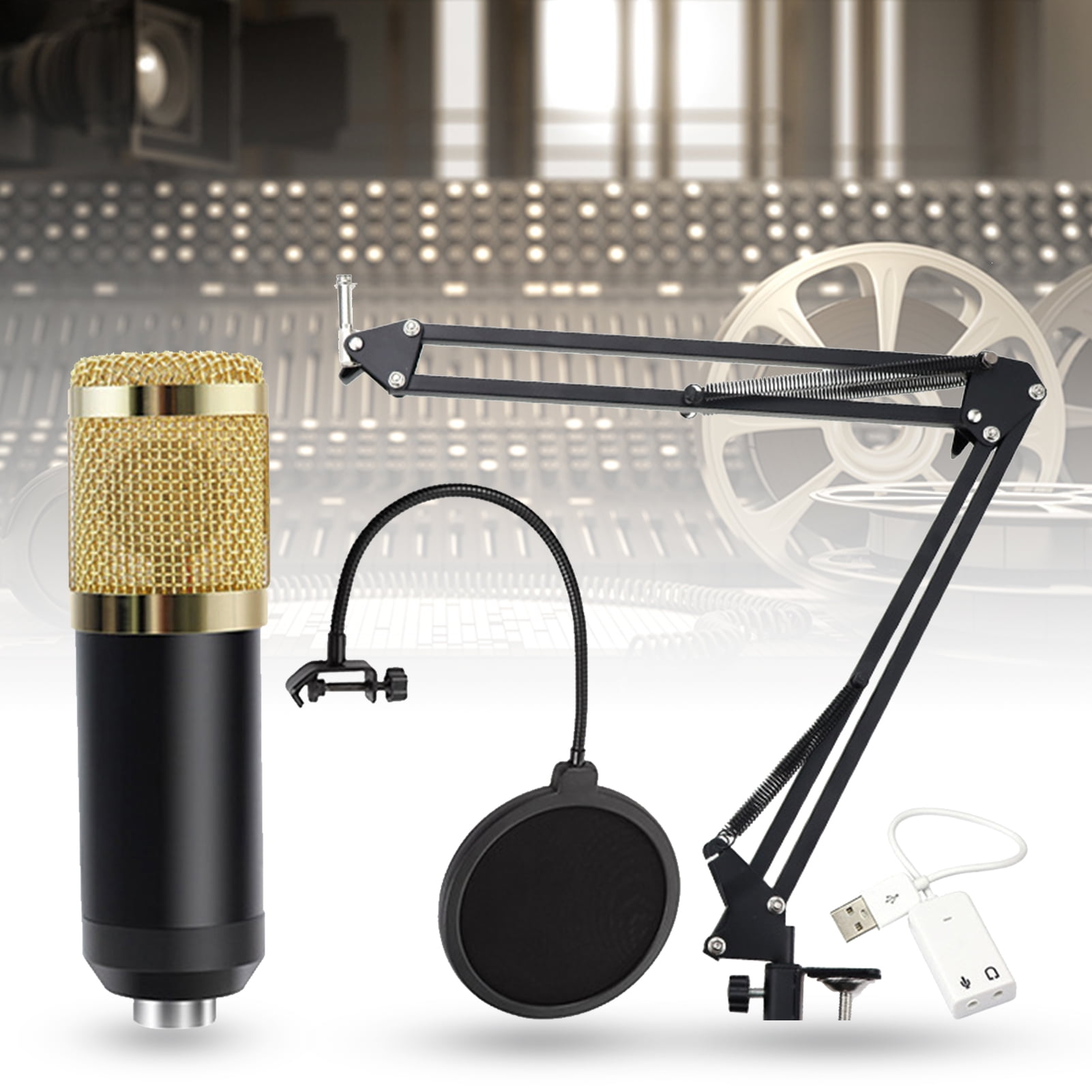 Cheers.US 1 Set BM800 Condenser Microphone Practical Adjustable Angle ...