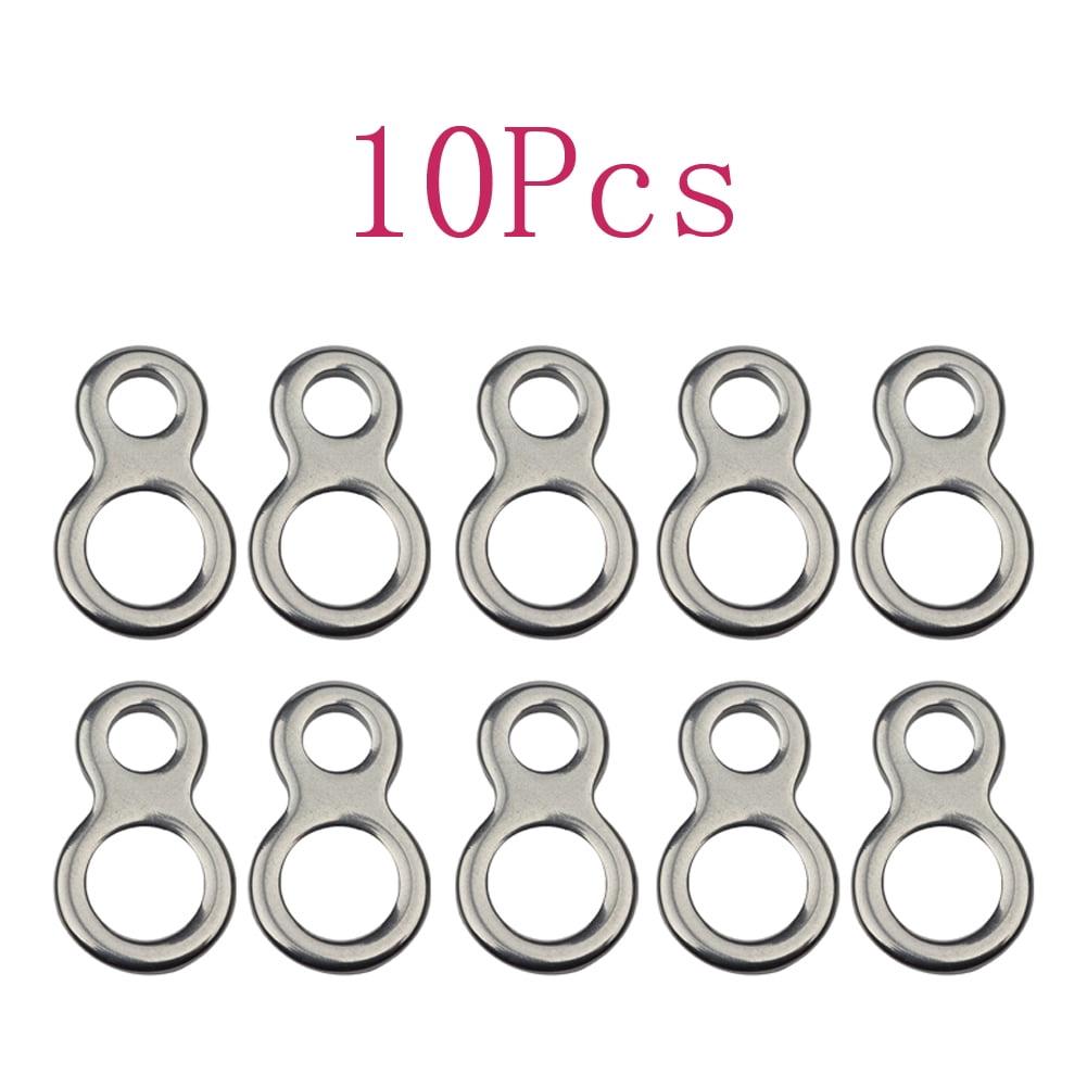 Cheers.US 10Pcs 8 Solid Ring 2 Holes Fishing Split Rings Stainless ...