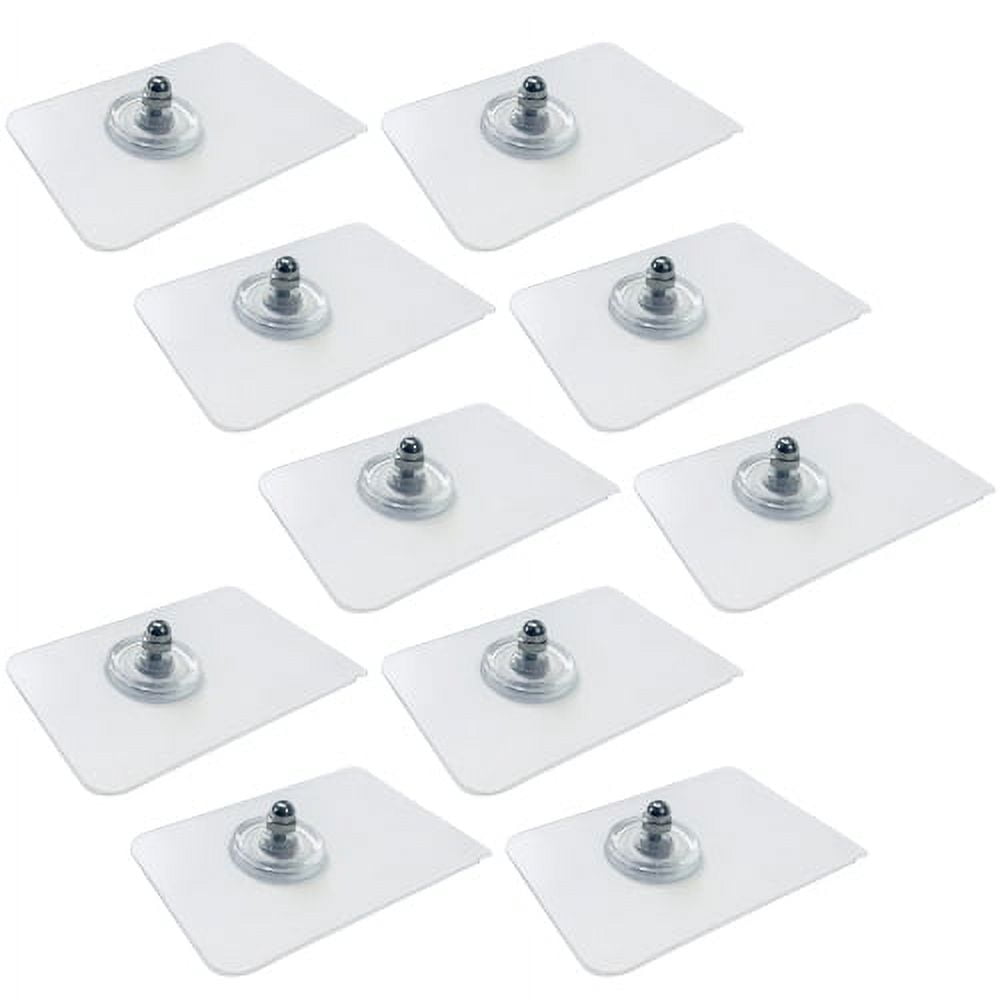 Cheers.US 10Pcs Adhesive Wall Mount Screw Hooks , No-Trace Sticker ...
