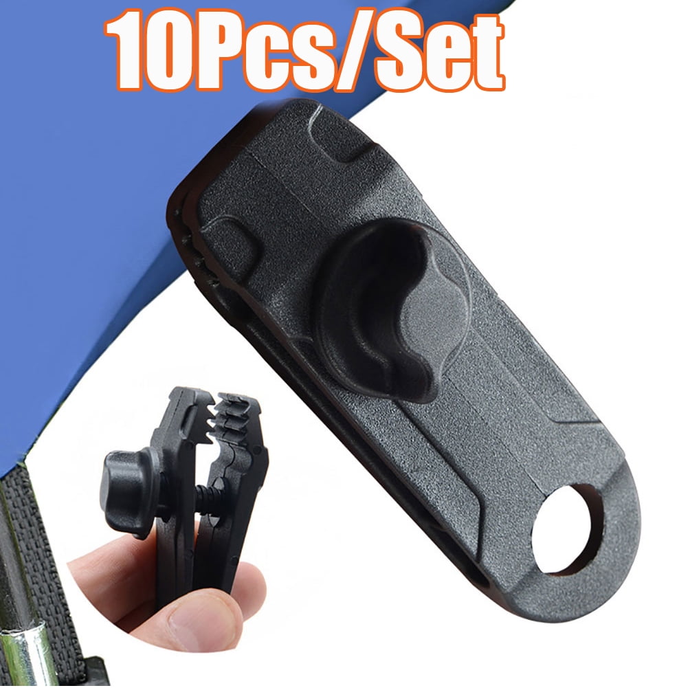 Cheers.US 10Pcs Camping Tent Clips Windproof Awning Tent Clamp with ...