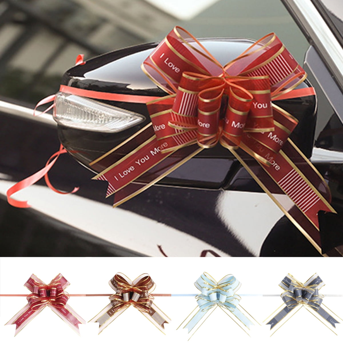 Cheers US 10Pcs Pull Bow Wrapping Pull Bow Ribbon Pull Bows for Wedding ...