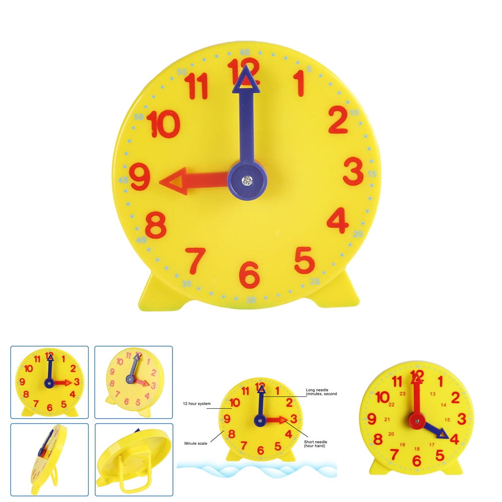 Cheers.US 10cm Two Pointer Clock Clock鈥擳eaching Model Kid Child Toy ...