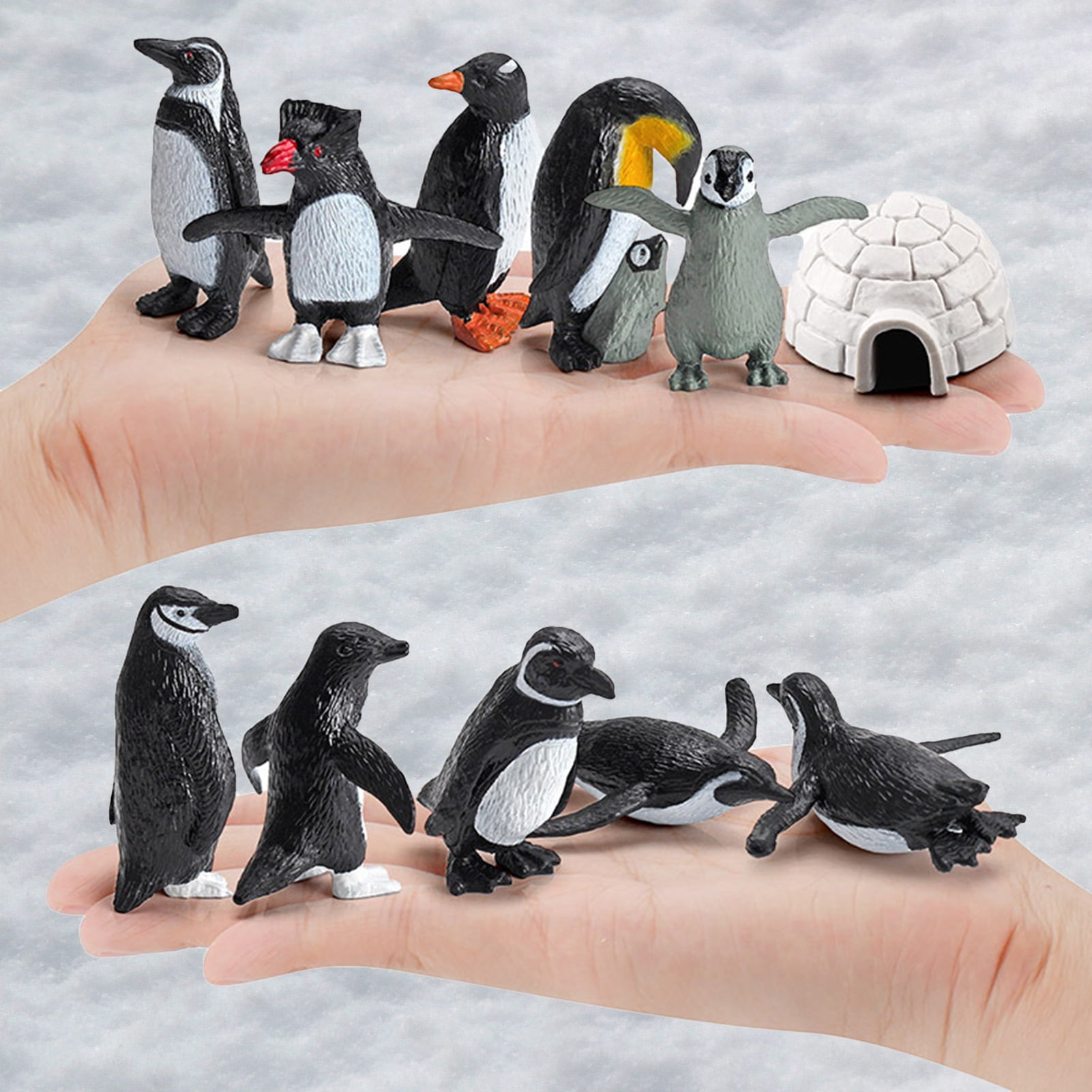 Cheers US 11Pcs/ Set Penguin Action Figurine, Plastic Ocean Animal ...
