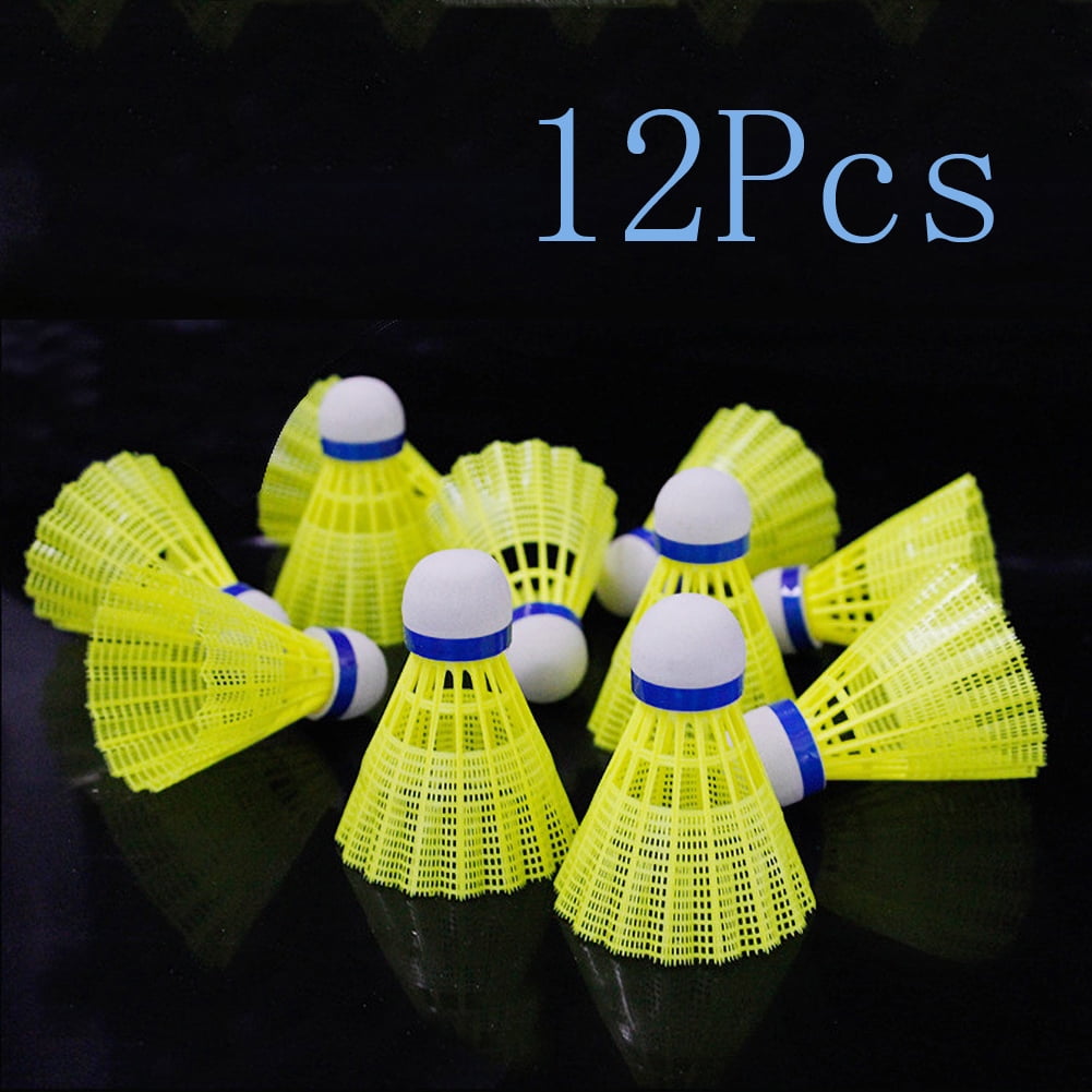 Cheers.US 12Pcs Badminton Shuttlecocks Shuttle-Cocks Badminton Balls ...