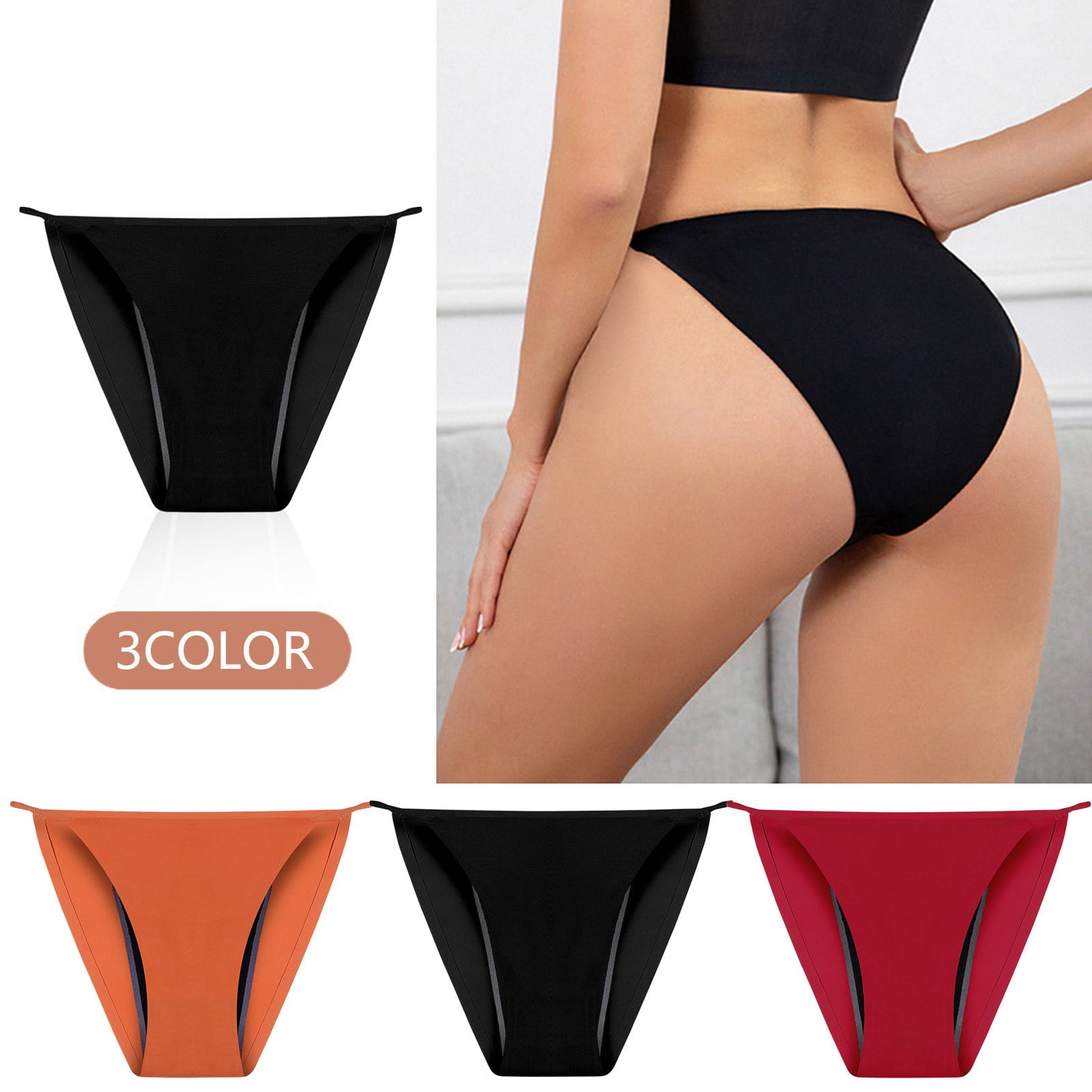 Cheers.US 1PC Period Underwear for Womenac Plus Size for Women Absorbent Waterproof Liquid ...