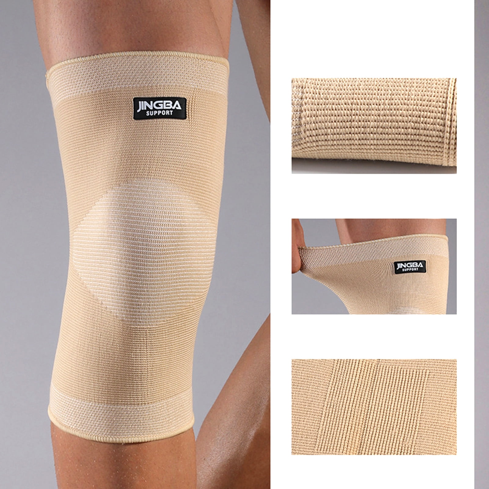 Cheers.US Elastic Knee Brace, Soft Nylon Compression Sleeve, Anti-slip ...