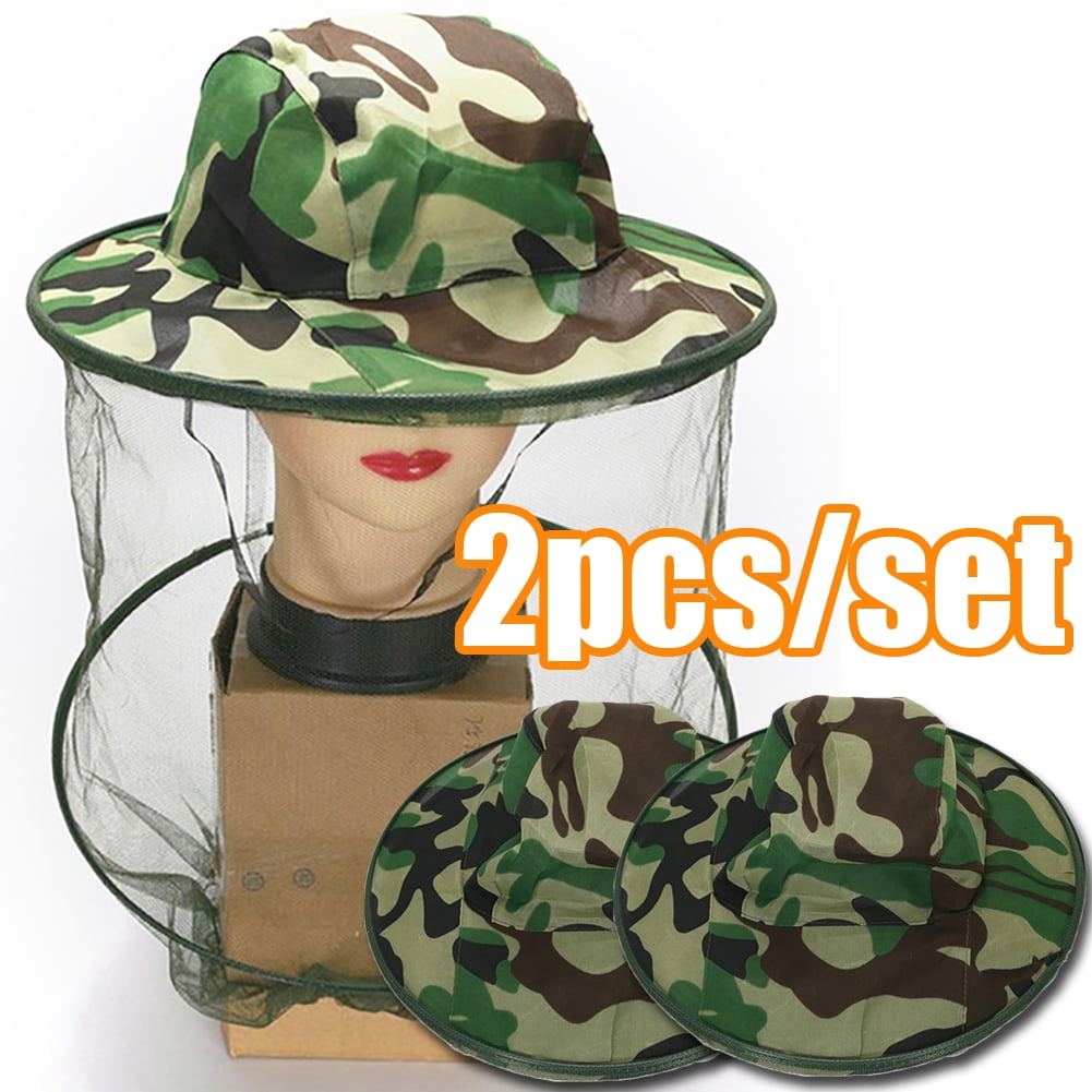 Cheers.US 2 Pcs Mosquito Head Net Mesh - Bug Face Netting for Hats ...
