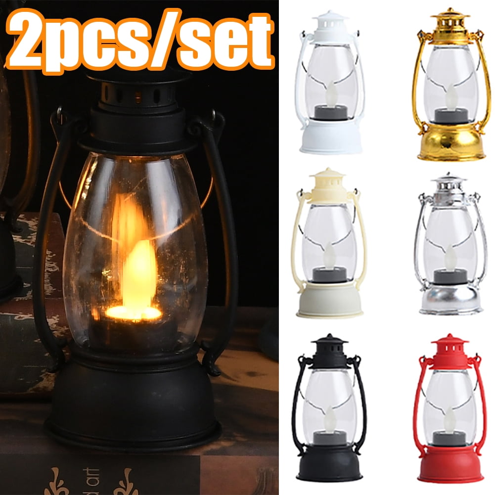 Cheers.US 2 Pcs/Set Mini Star LED Lantern with Flickering Halloween ...