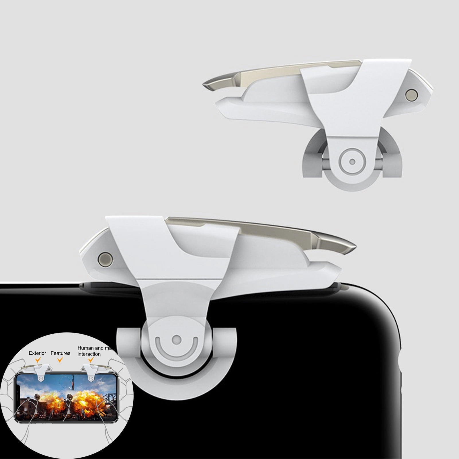 Cheers US 2021 Mobile Game Controller for PUBG Gamepad Shooting Aim Sensitive Shoot and Aim Keys ...