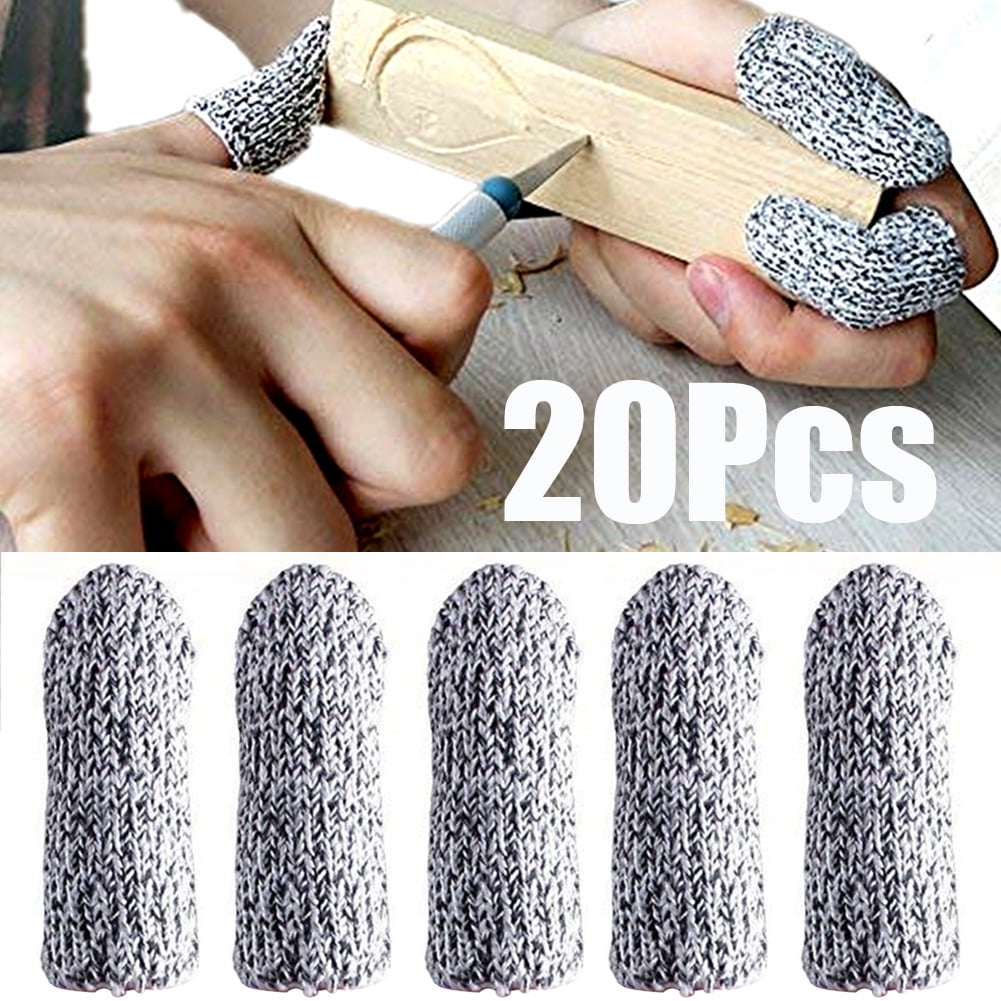 Cheers US 20Pcs Finger Cots Cut Resistant Finger Sleeve Protectors ...