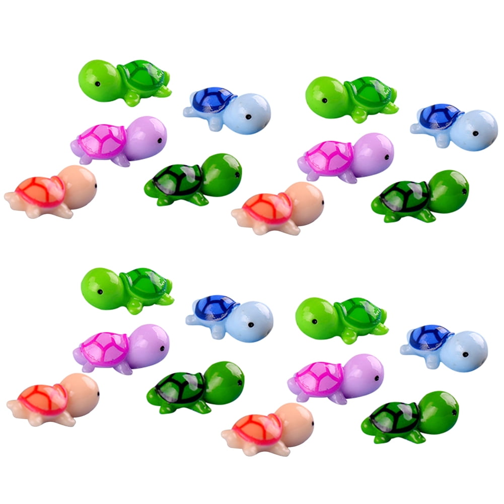 Cheers.US 20Pcs Resin Mini Turtles Miniature Turtle Statue Miniature ...