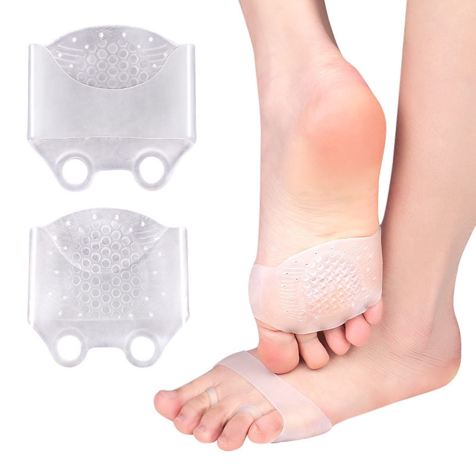 Cheers.US 2Pcs Ball of Foot Cushions Bunion Corrector Metatarsal Pads ...