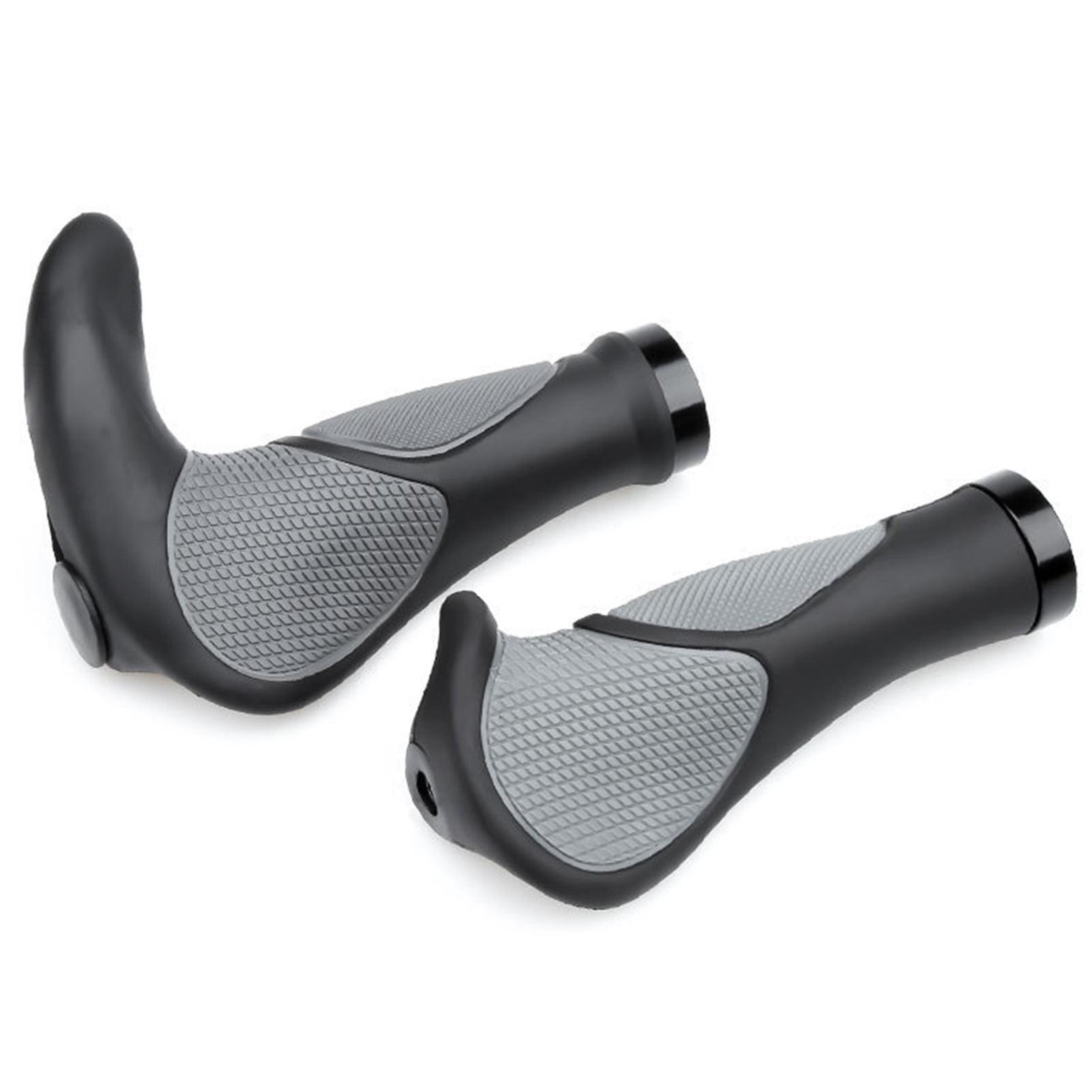 Cheers.US 2Pcs Bicycle Bike Grips Rubber Ergonomic Anti-slip Goat/Ox ...