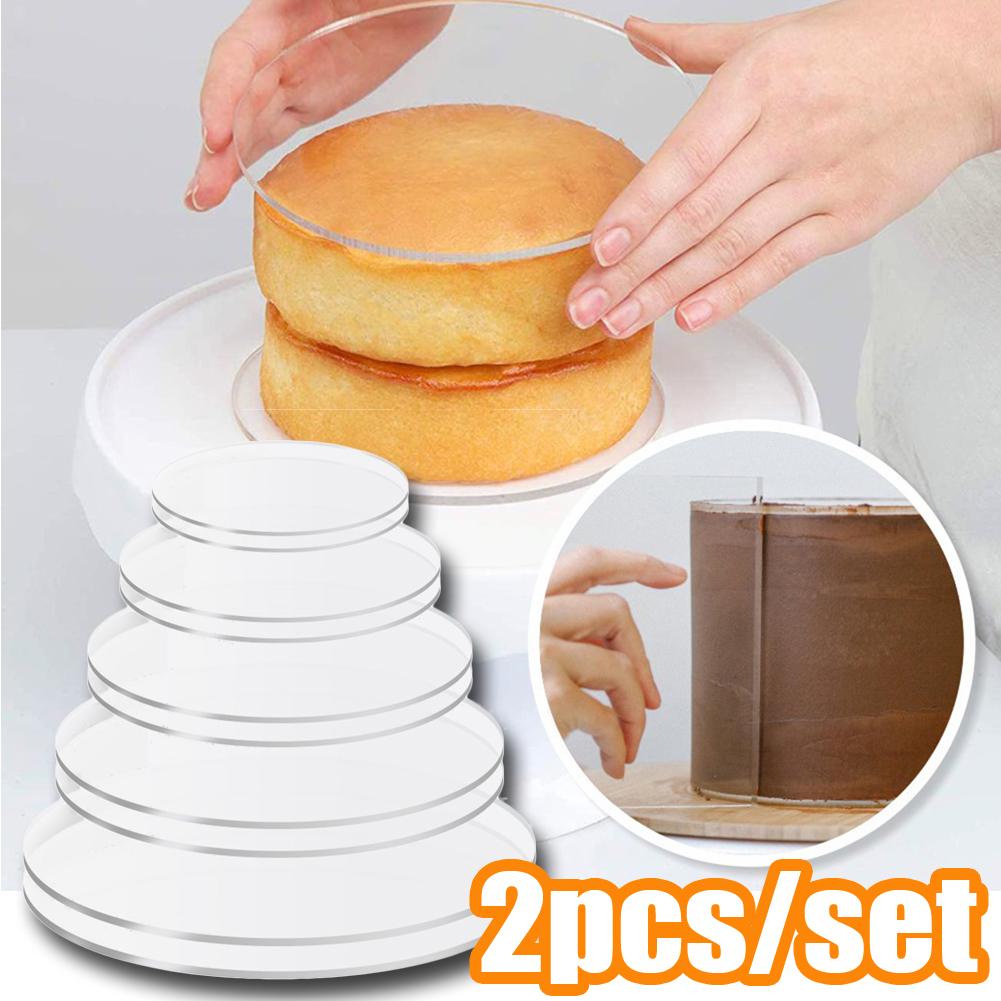 Cheers.US 2Pcs Clear Acrylic Sheets Round Acrylic Discs Extra Thick ...