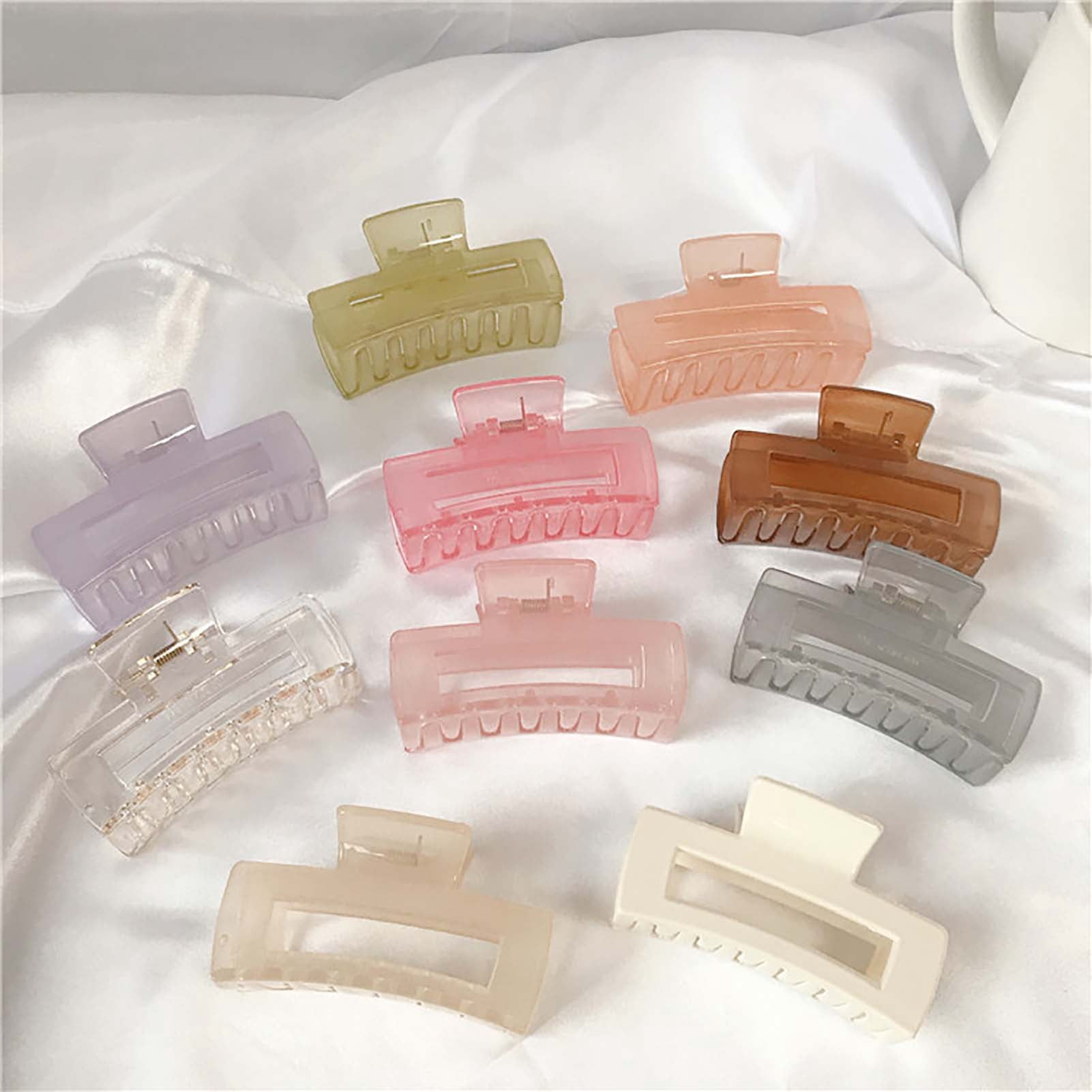 Cheers US 2Pcs/Set Multi-Color Large Hair Claw Clips, Banana Tortoise ...