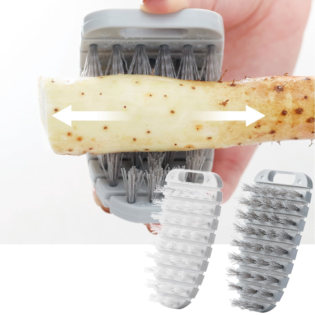 Cheers US 2Pcs/Set Vegetable Brush Potato Scrubber Brush Vegetable ...