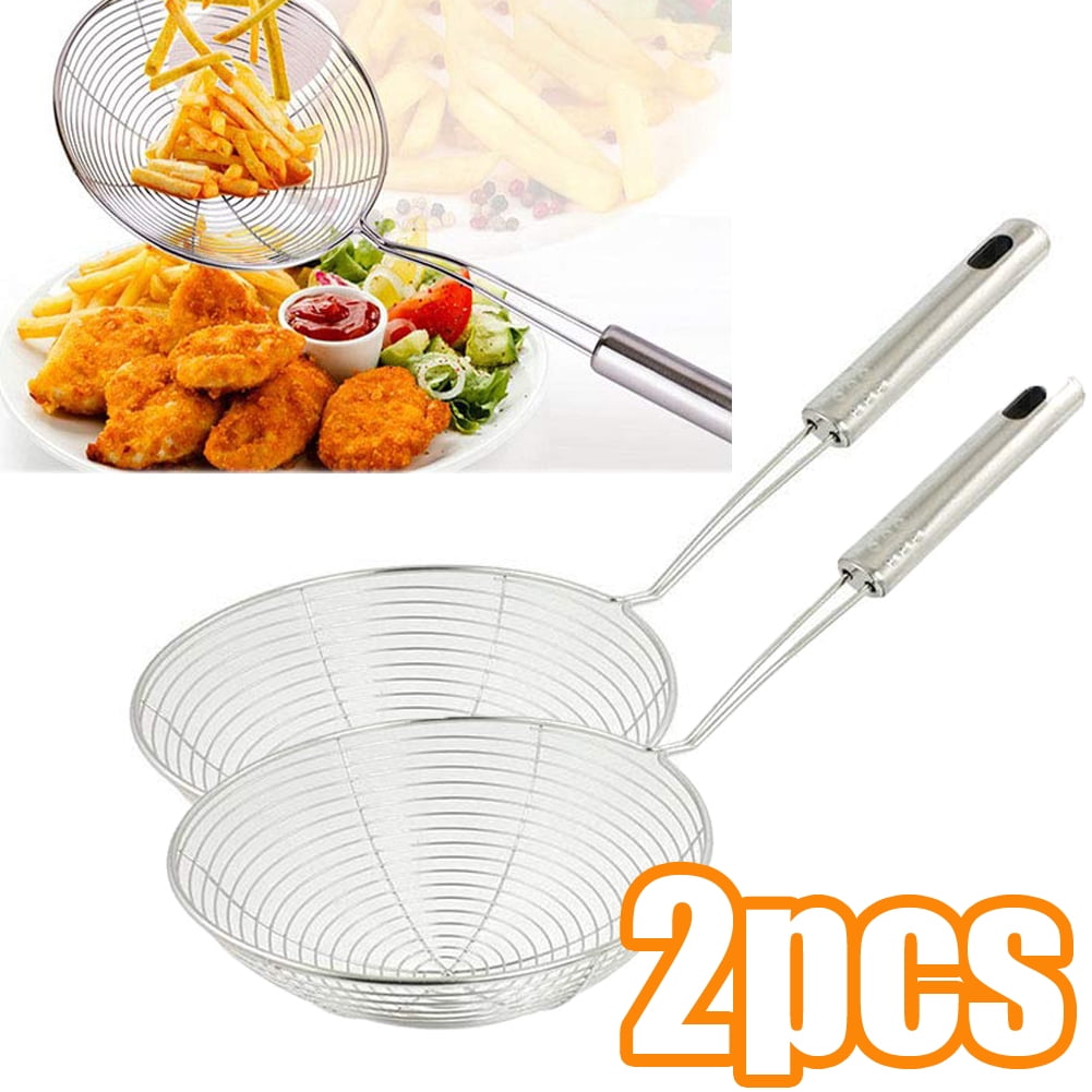 Cheers.US 2Pcs Spider Strainer Skimmer, Asian Strainer Ladle Stainless ...