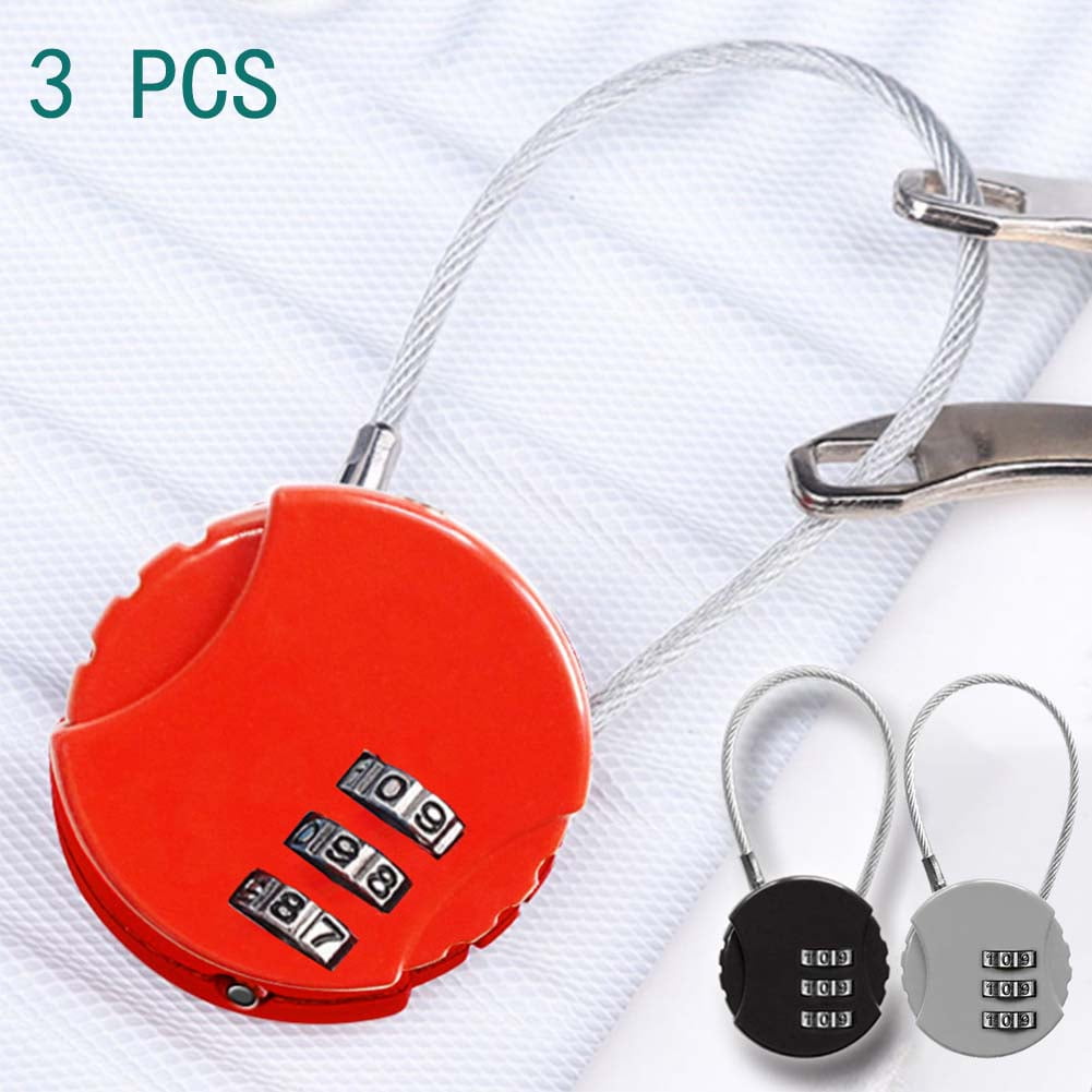 Cheers.US 3 PCS Password Lock Keyed Anti-theft Mini Travel Suitcase 3 ...