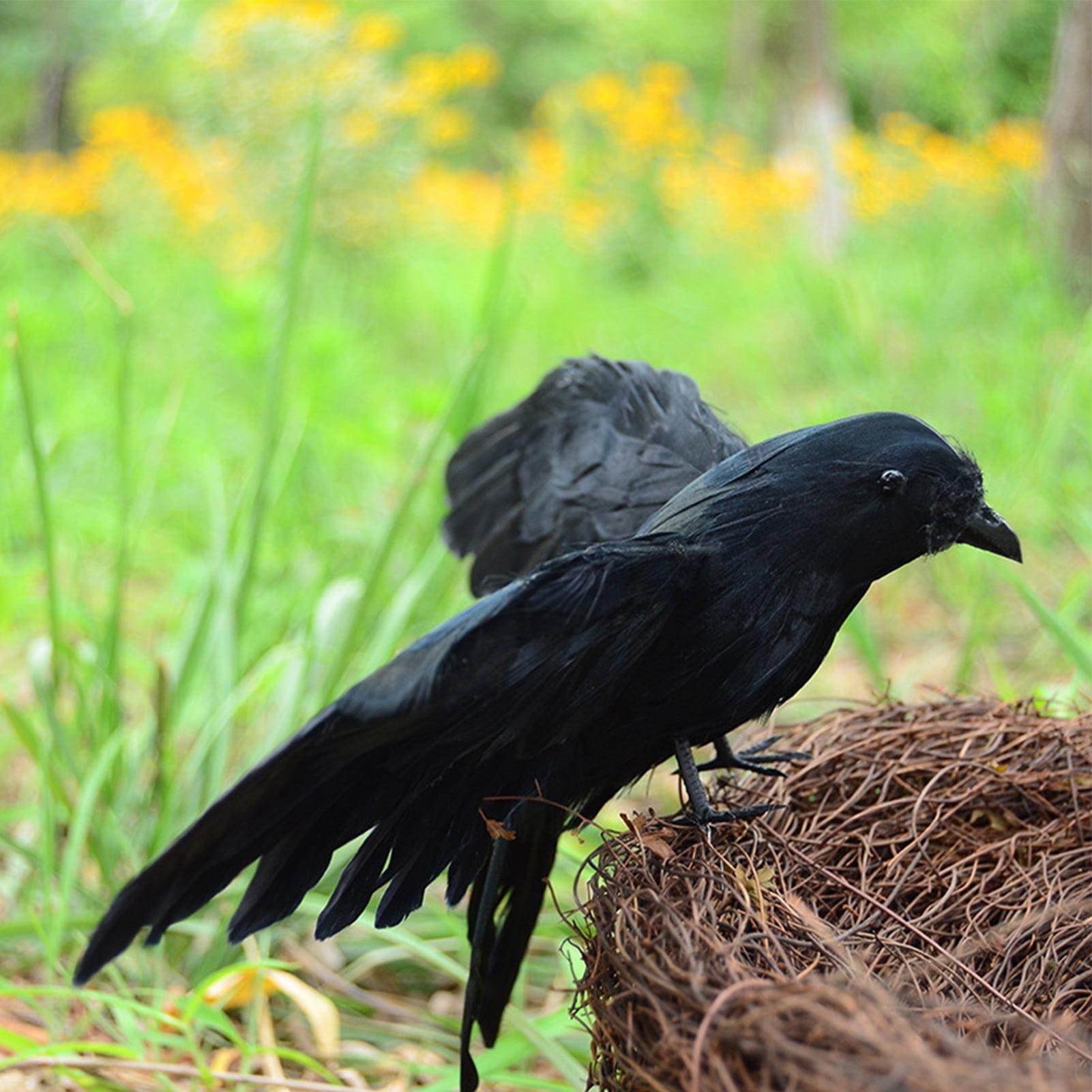 Cheers US 3Packs Realistic Crow Decoration Crow Décor Crow Decoys ...