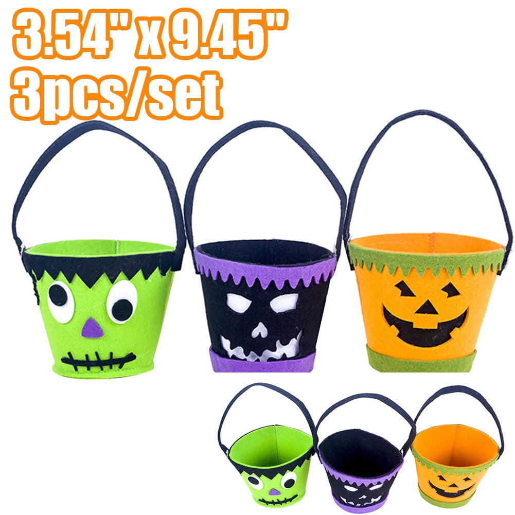 Cheers.US 3Pcs/Set Halloween Belt Bucket Halloween Trick or Treat ...