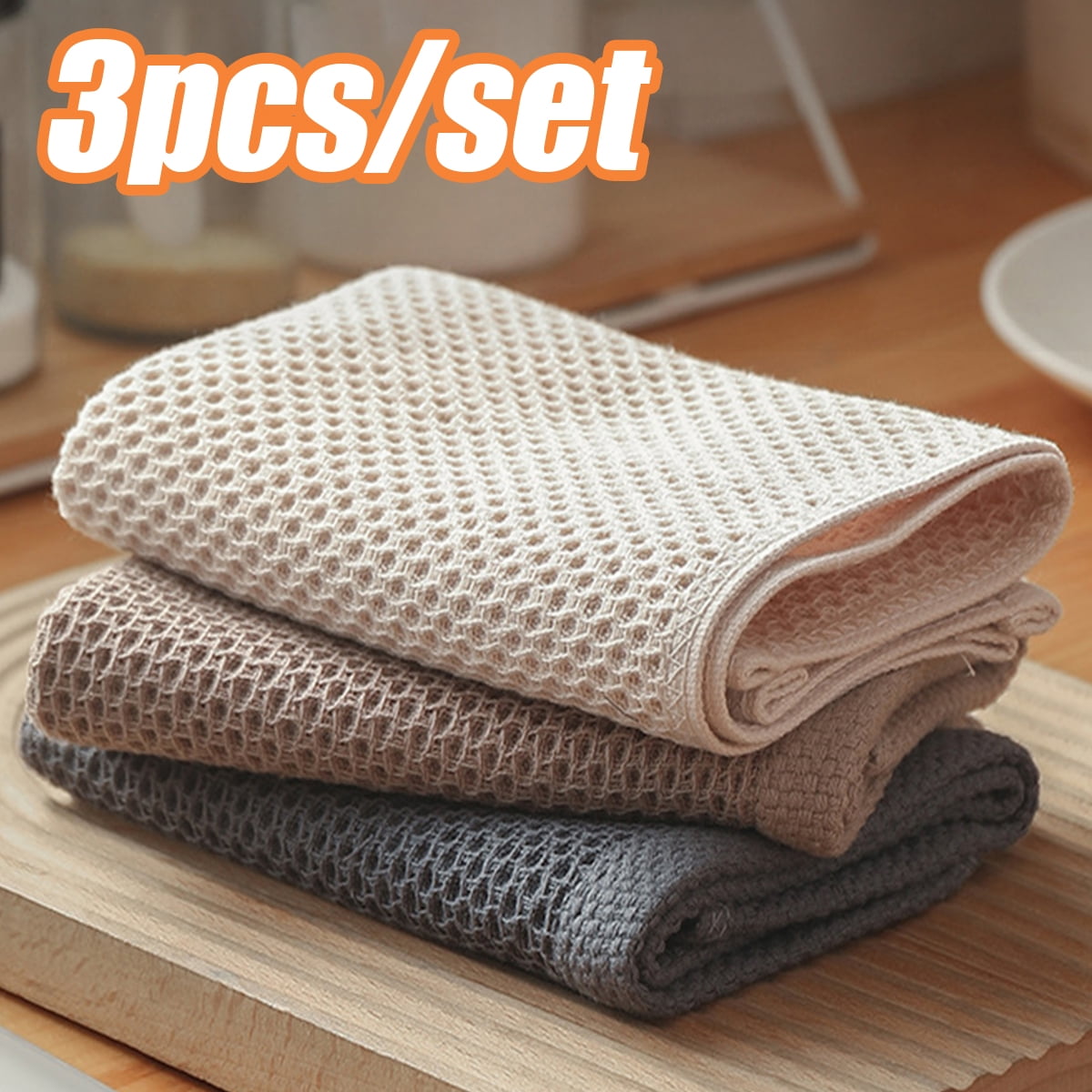 Cheers US 3Pcs/Set Kitchen Dish Cloths Microfiber Dish Cloth for ...
