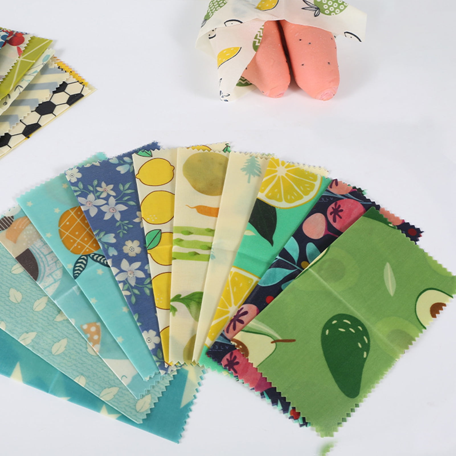 Cheers.US 3Pcs/Set Reusable Beeswax Food Wraps, All-Natural and ...