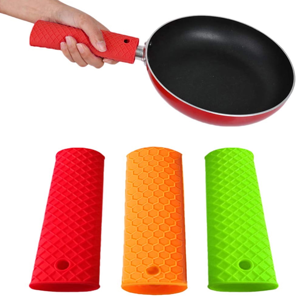 Cheers.US 3Pcs Silicone Hot Handle Holder Potholder Rubber Pot Handle ...