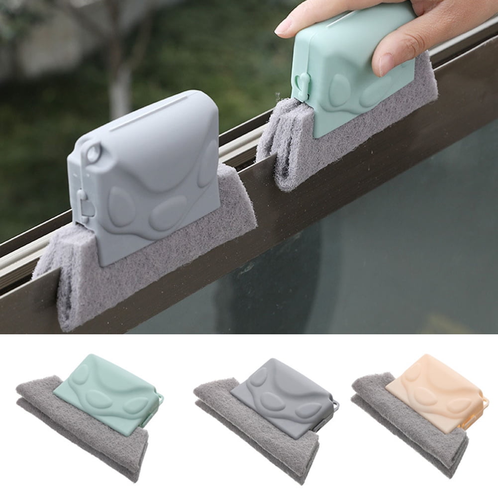 Cheers.US 3Pcs Window Groove Cleaning Brush,Magic Window Cleaning Brush,Hand-held Crevice ...