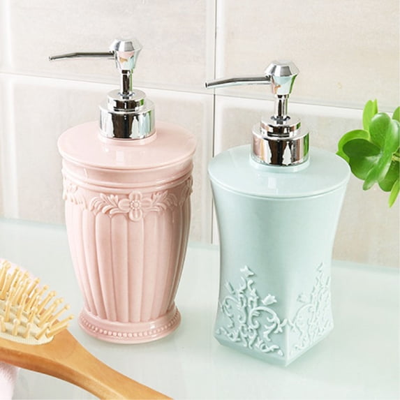 Cheers US 400ml Modern Design Pump Bottle Set Refillable Shampoo and ...