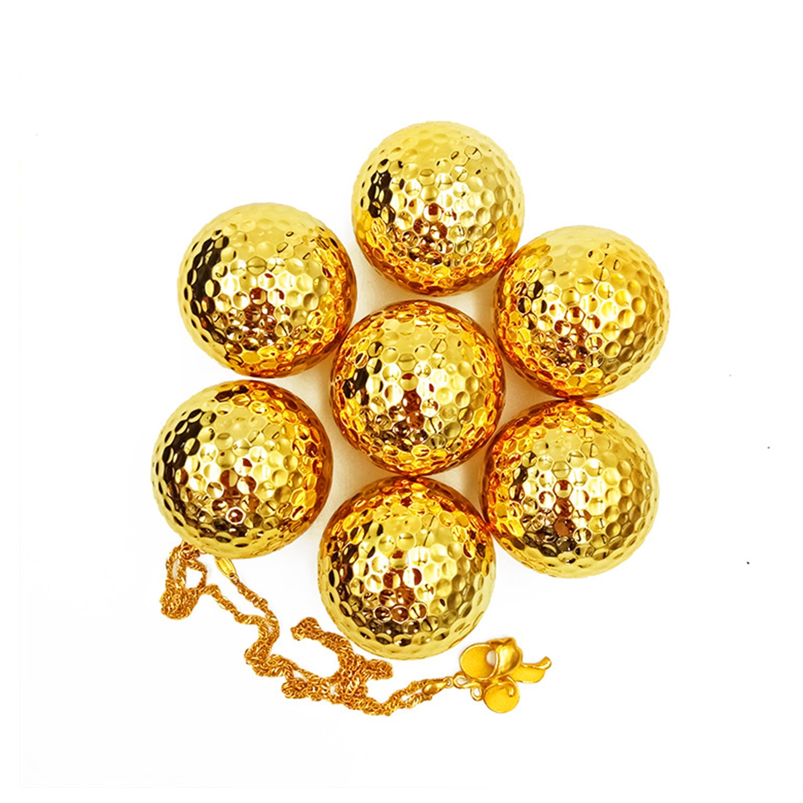 Cheers.US 42.6mm Golden Golf New Electroplated Golden Ball Gift Golf ...