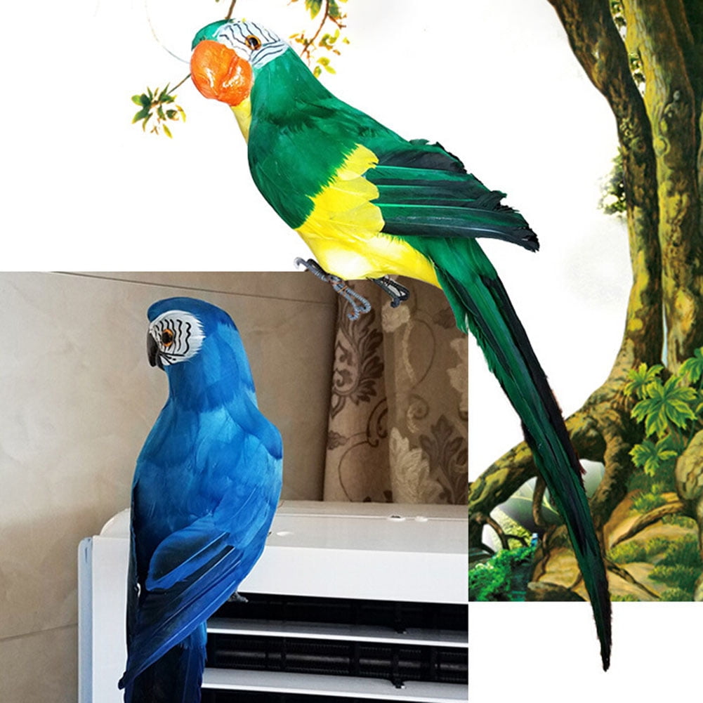 Cheers.US 45cm Artificial Foam Parrot Birds for Modern Home Garden Zoo ...
