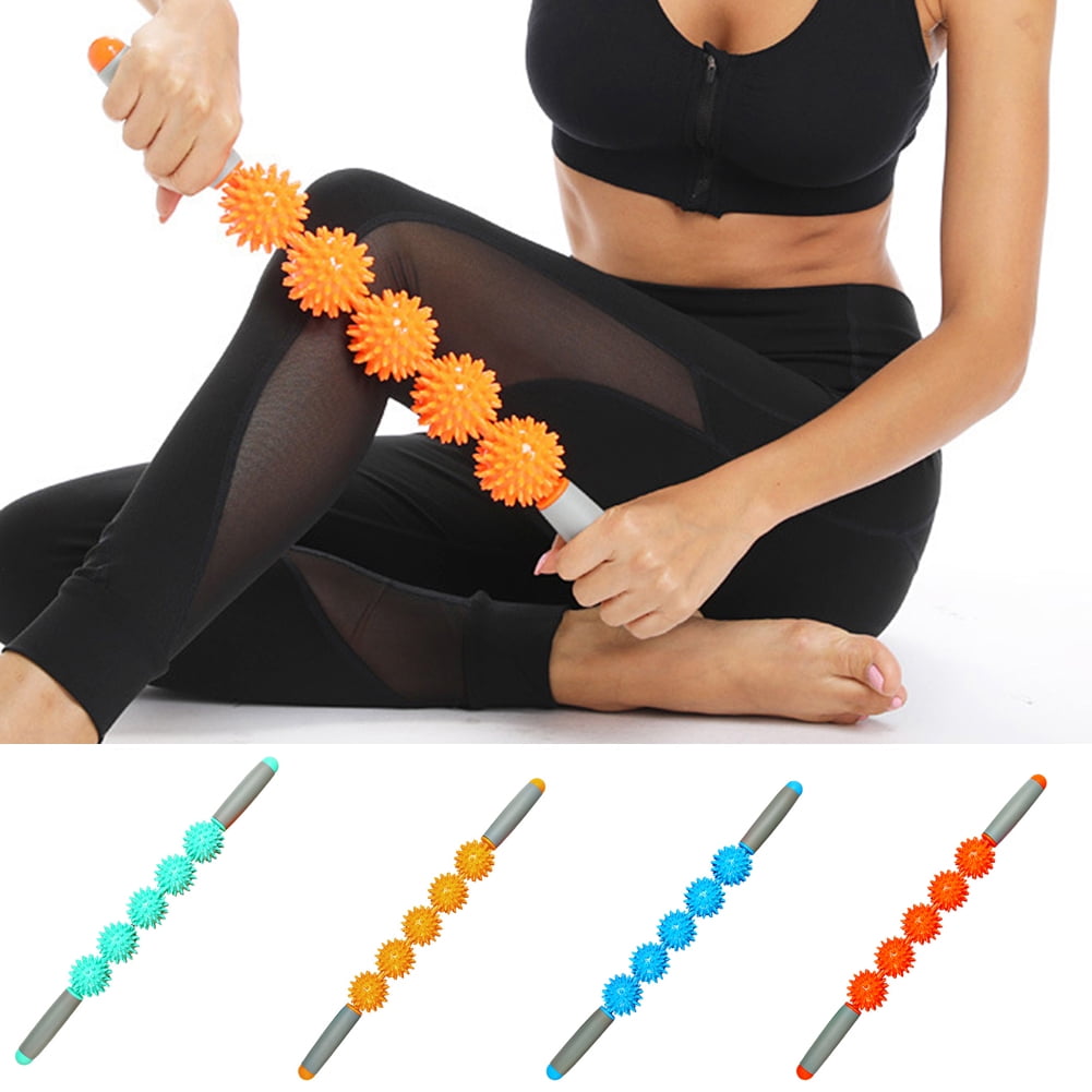 Cheers.US 5 Rotating Balls Restore Pressure Point Muscle Roller Massage ...