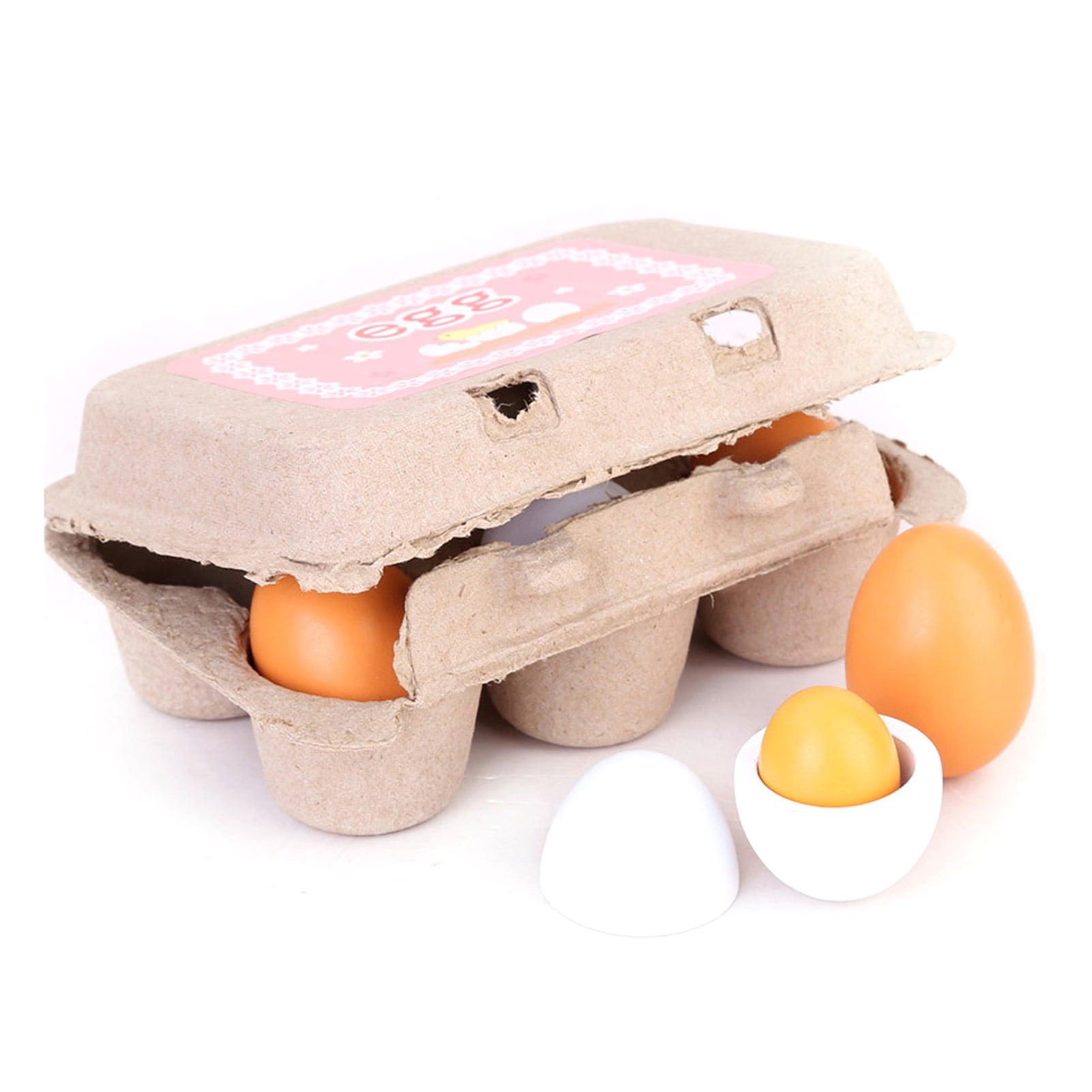 Cheers.US 6PCS Realistic Egg Toys Concentrate Ability Practical Eco ...