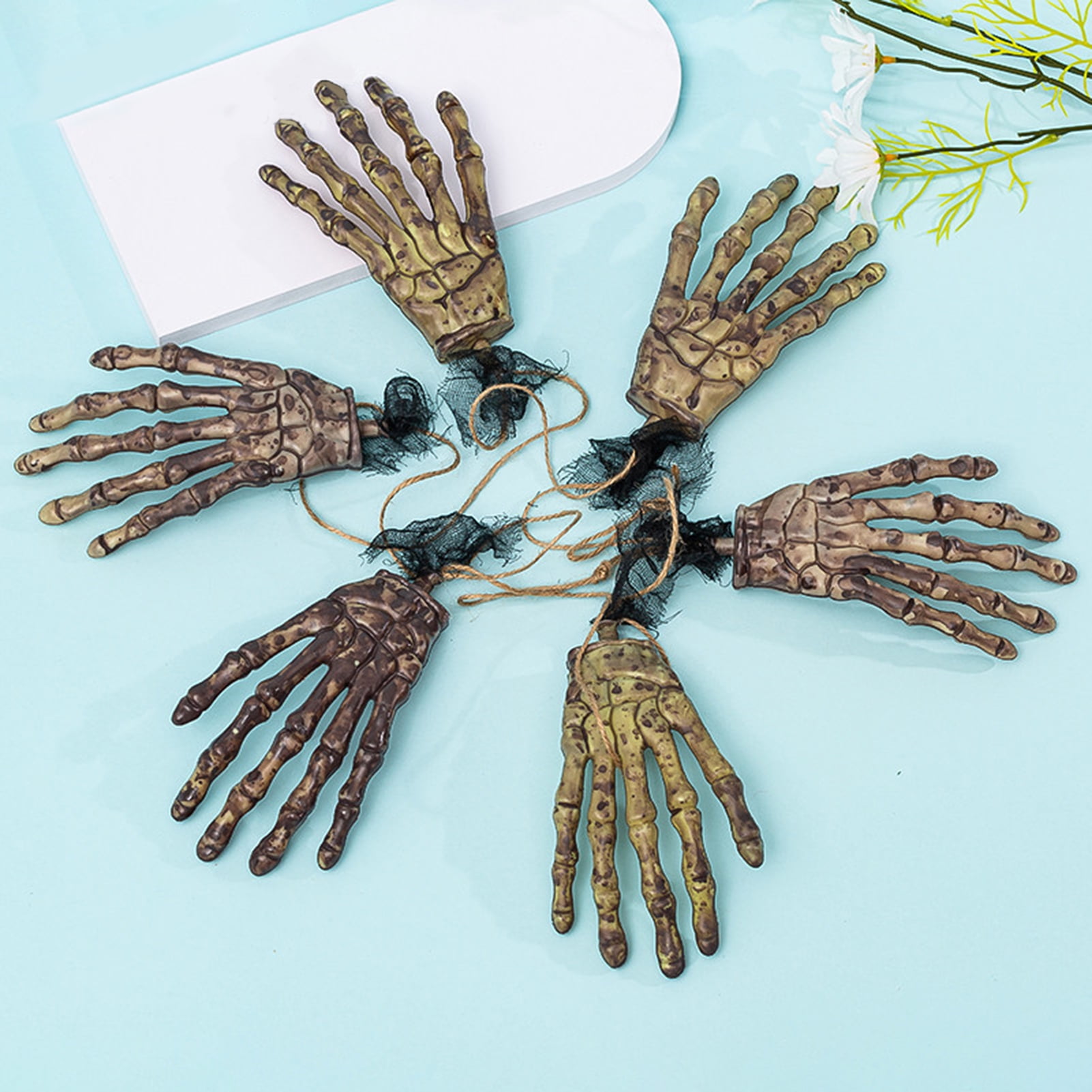 Cheers.US 6Pcs Crazy Bonez Skeleton Hands Pendant Simulation Tricks Toy ...