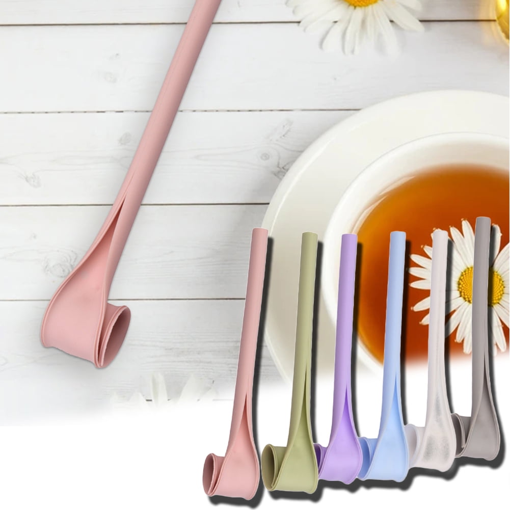 Cheers.US 6Pcs/Set Reusable Silicone Straws,Colorful Reusable Drinking ...