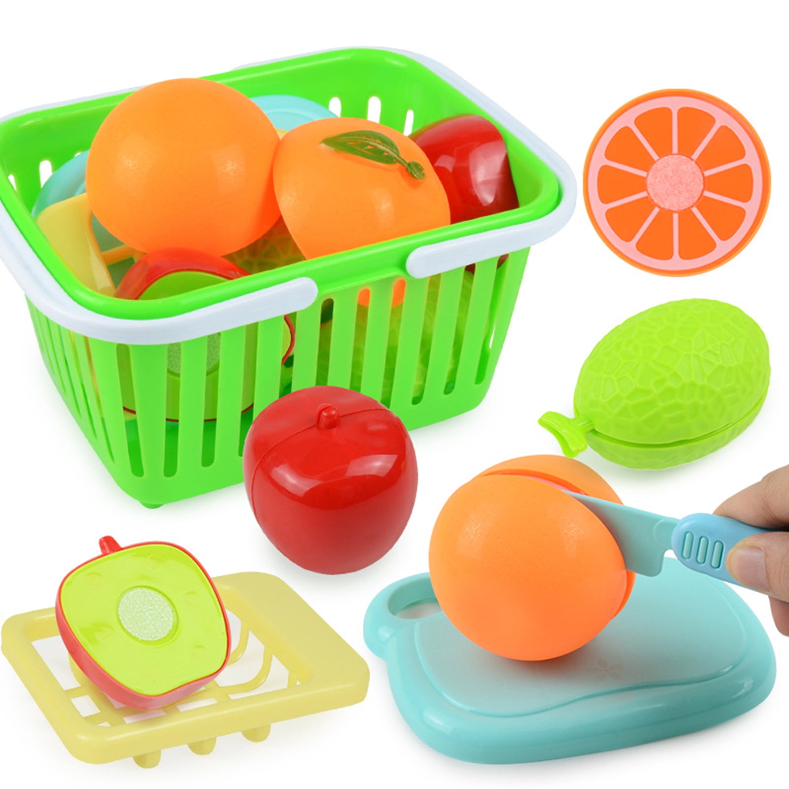 Cheers US 7Pcs/Set Cutting Play Food Toy for Kids Kitchen, Pretend ...