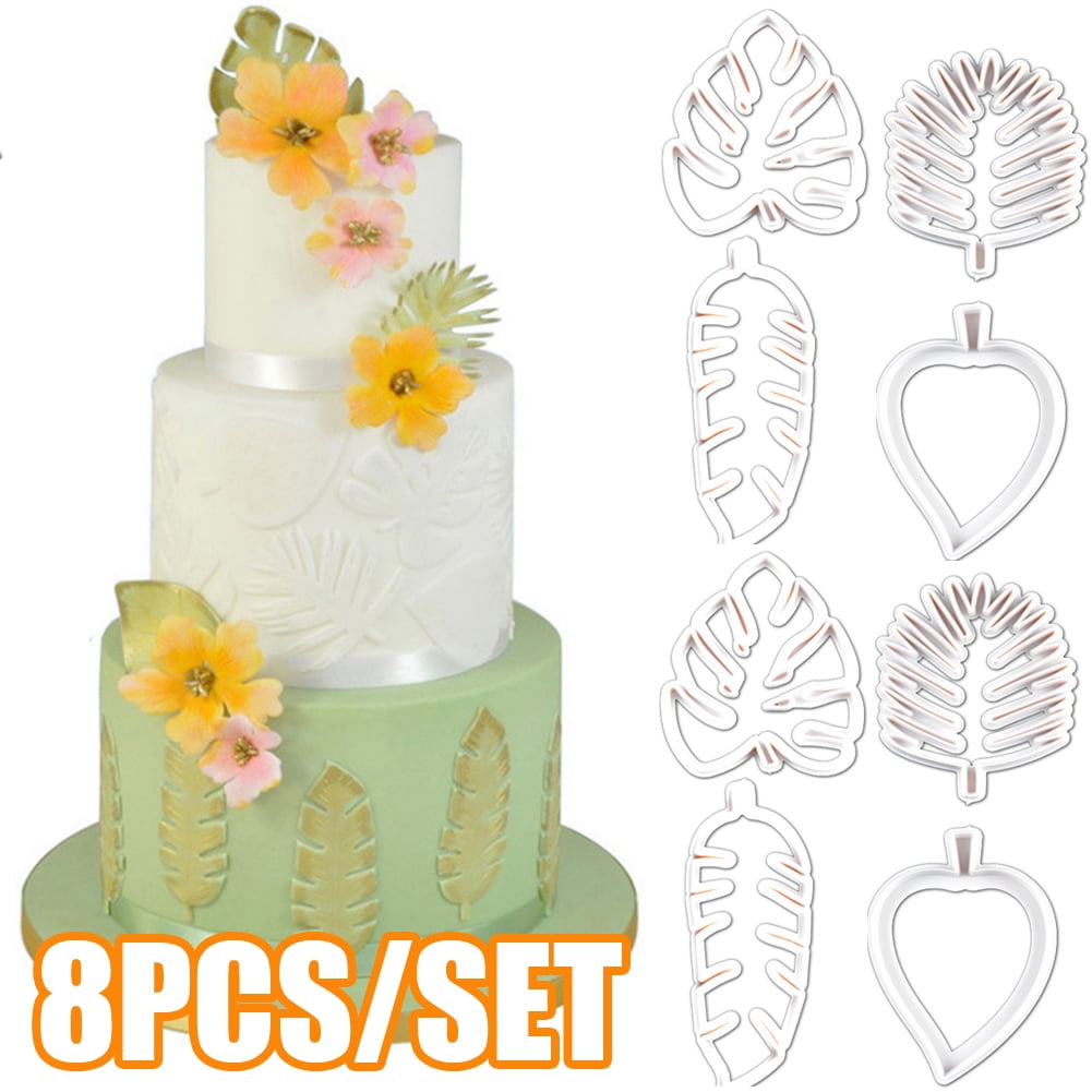 Cheers.US 8Pcs/Set Tropical Leaf Cutters Hawaiian Flower Cutters ...