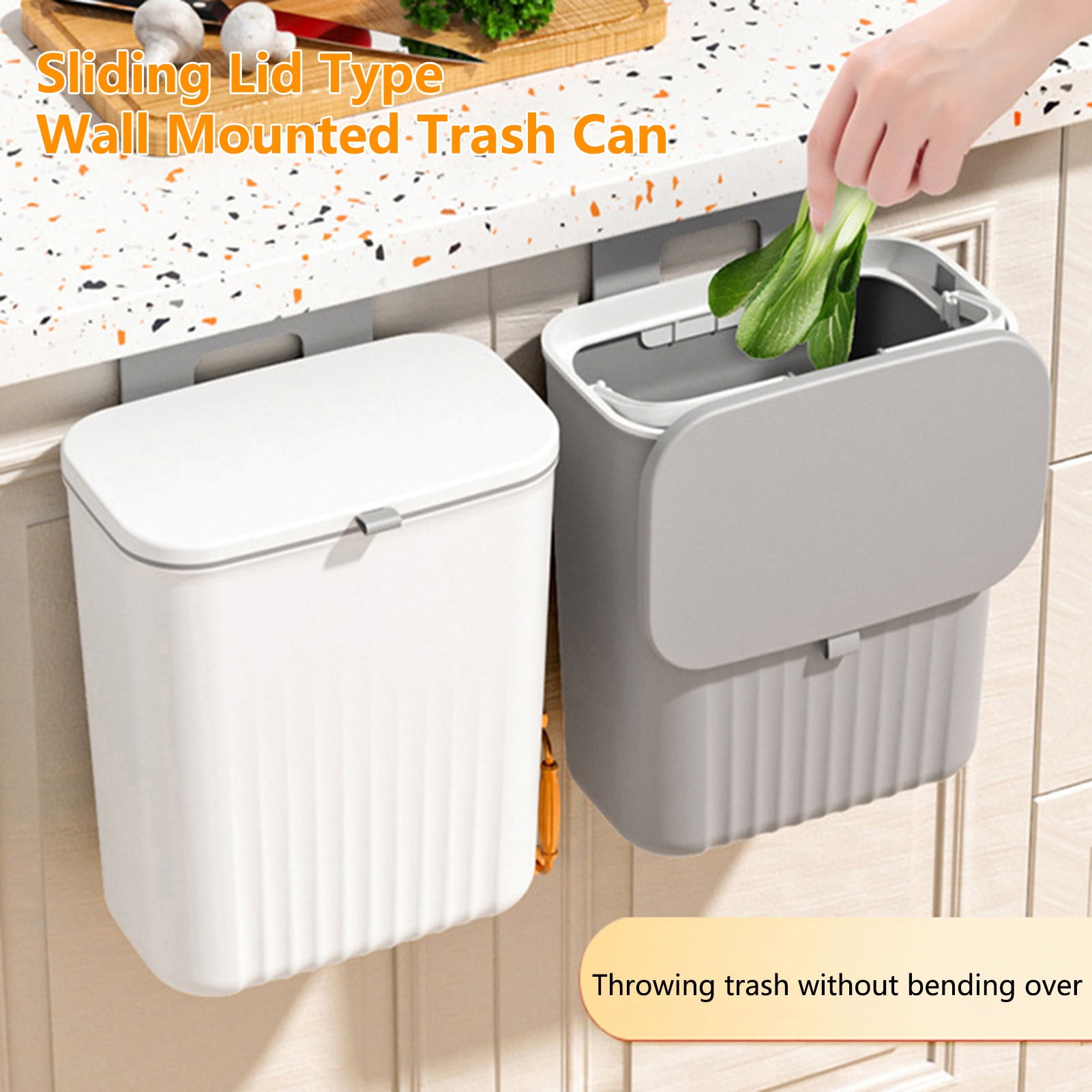Cheers.US 9L Kitchen Compost Bin for Counter Top or Under Sink, Hanging ...