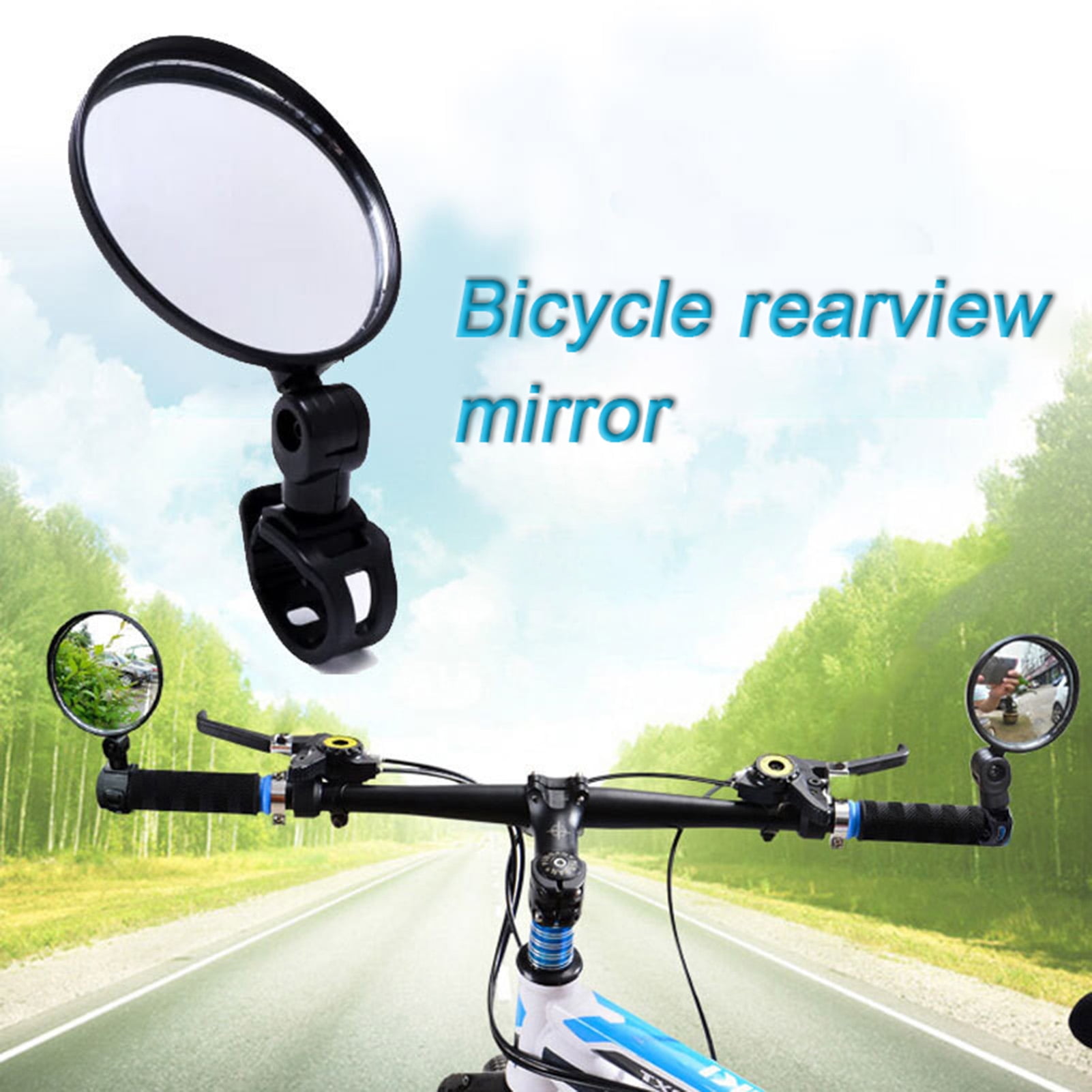 Cheers.US Adjustable 360 Degrees Rotatable Bike Mirror Cycling Rear ...