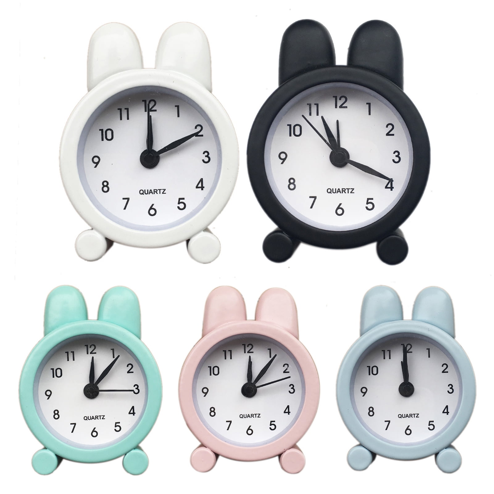 Cheers US Alarm Clock Rabbit Ear Clock: Bedside Table Cartoon Animal ...