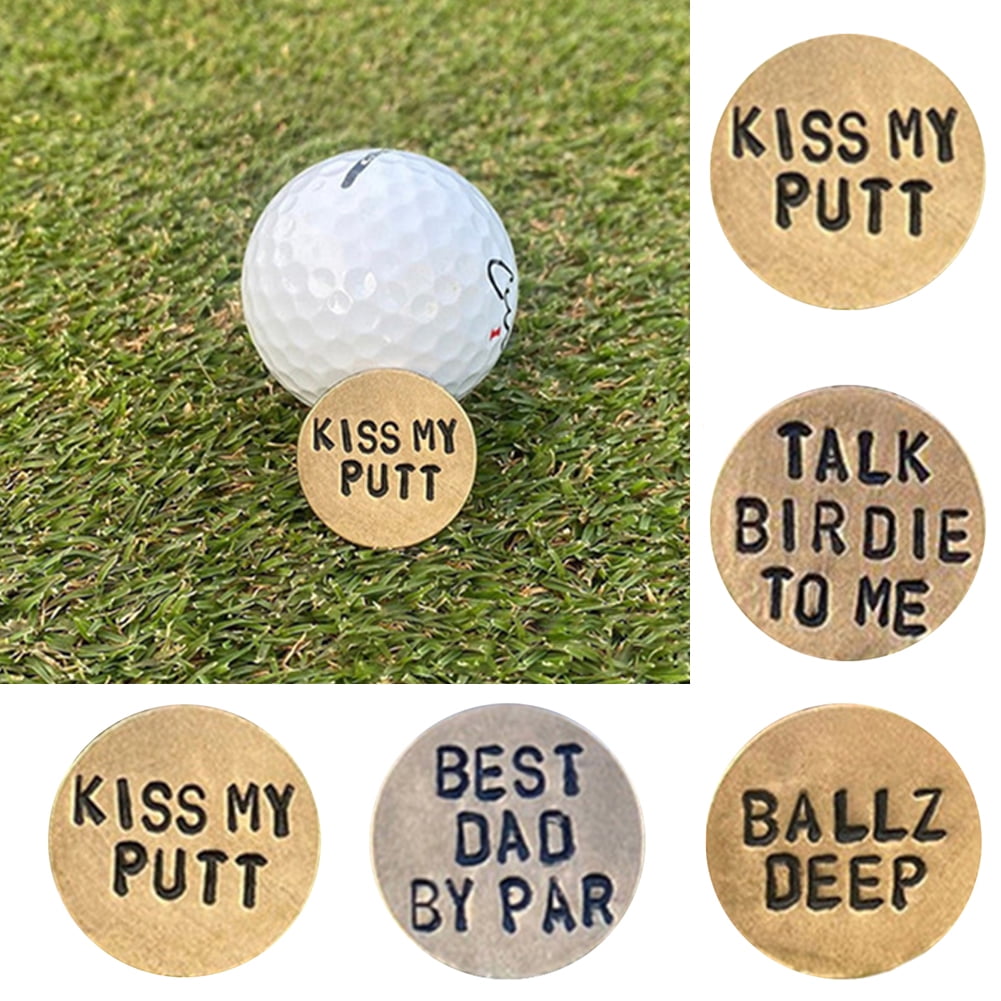 Cheers.US Alloy Golf Markers Funny Words Mini Good Toughness Golf Hat ...