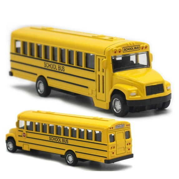 Cheers.US Alloy Pull Back School Bus Model Collection Vehicle Children ...