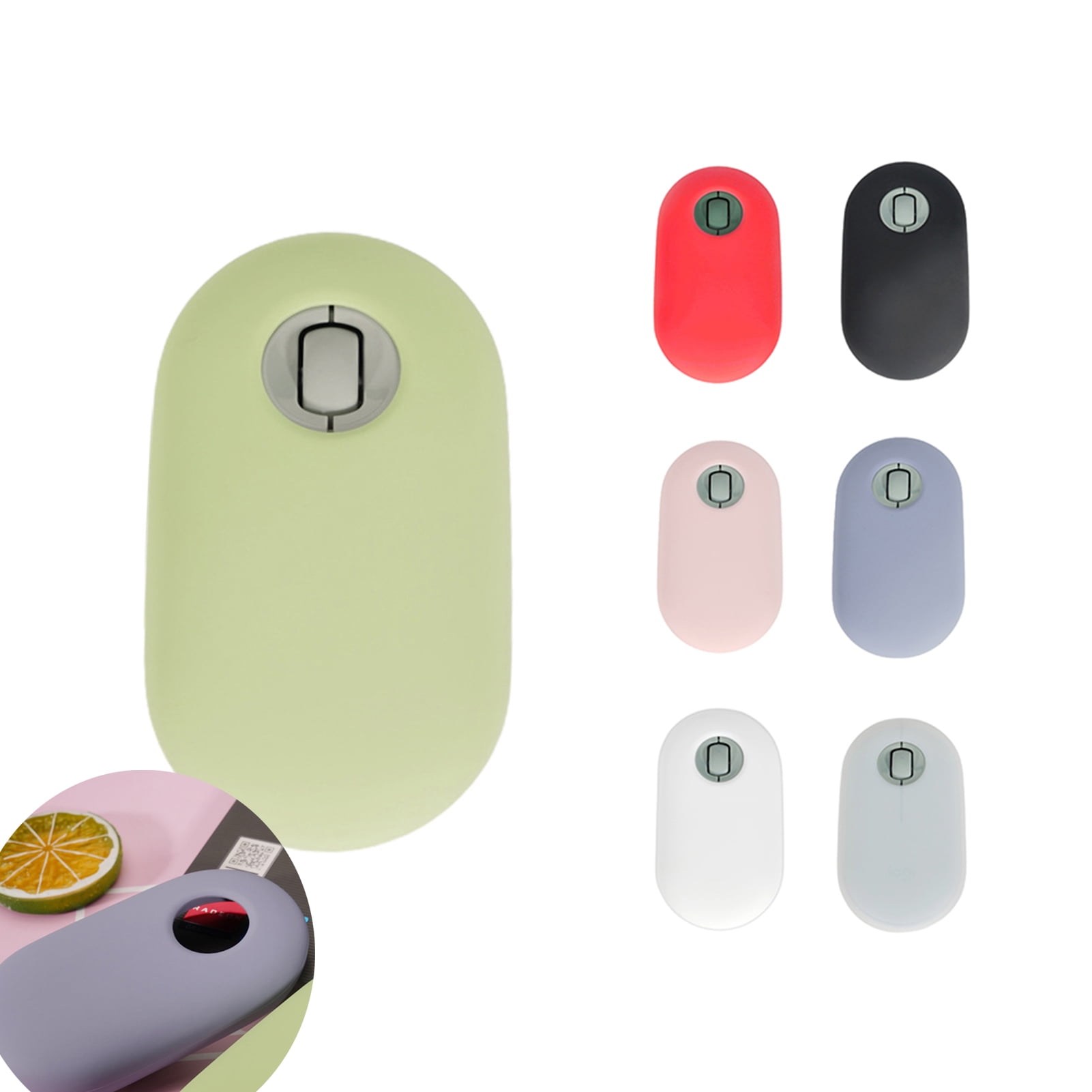 Cheers US Anti falling Shockproof Soft Pebble Shape Mouse Protective ...