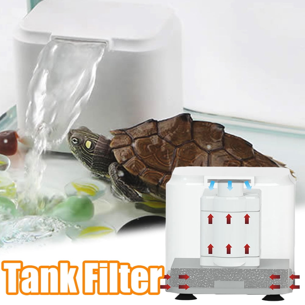 Cheers.US Aquarium Turtle Filter, Turtles Habitat Reptile Tank Filter ...