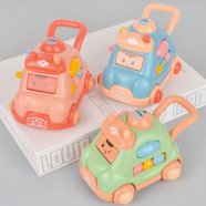Toy Cars for Toddlers Age 1,Baby Rattle Car Toy,3 Pieces Soft Rubber ...
