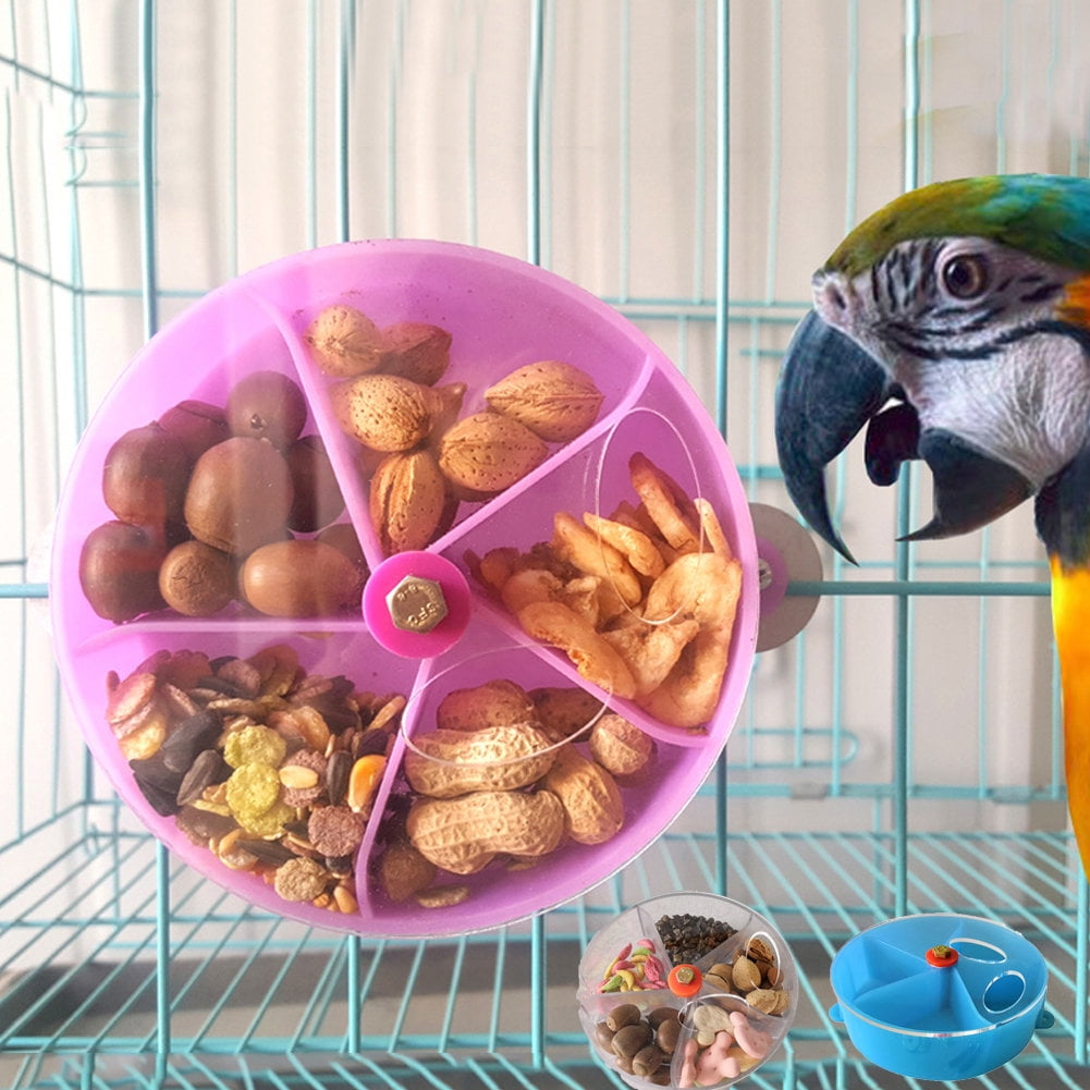 Cheers.US Bac-kitchen Bird Parrot Foraging System Creative Wheel Seed ...