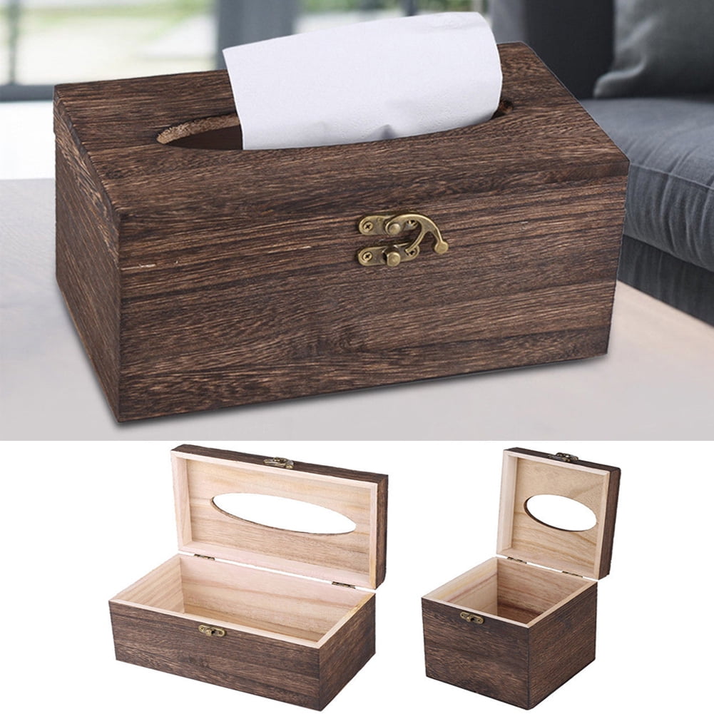 Cheers.US Bamboo Facial Tissue Box Cover, Boutique Container Country ...