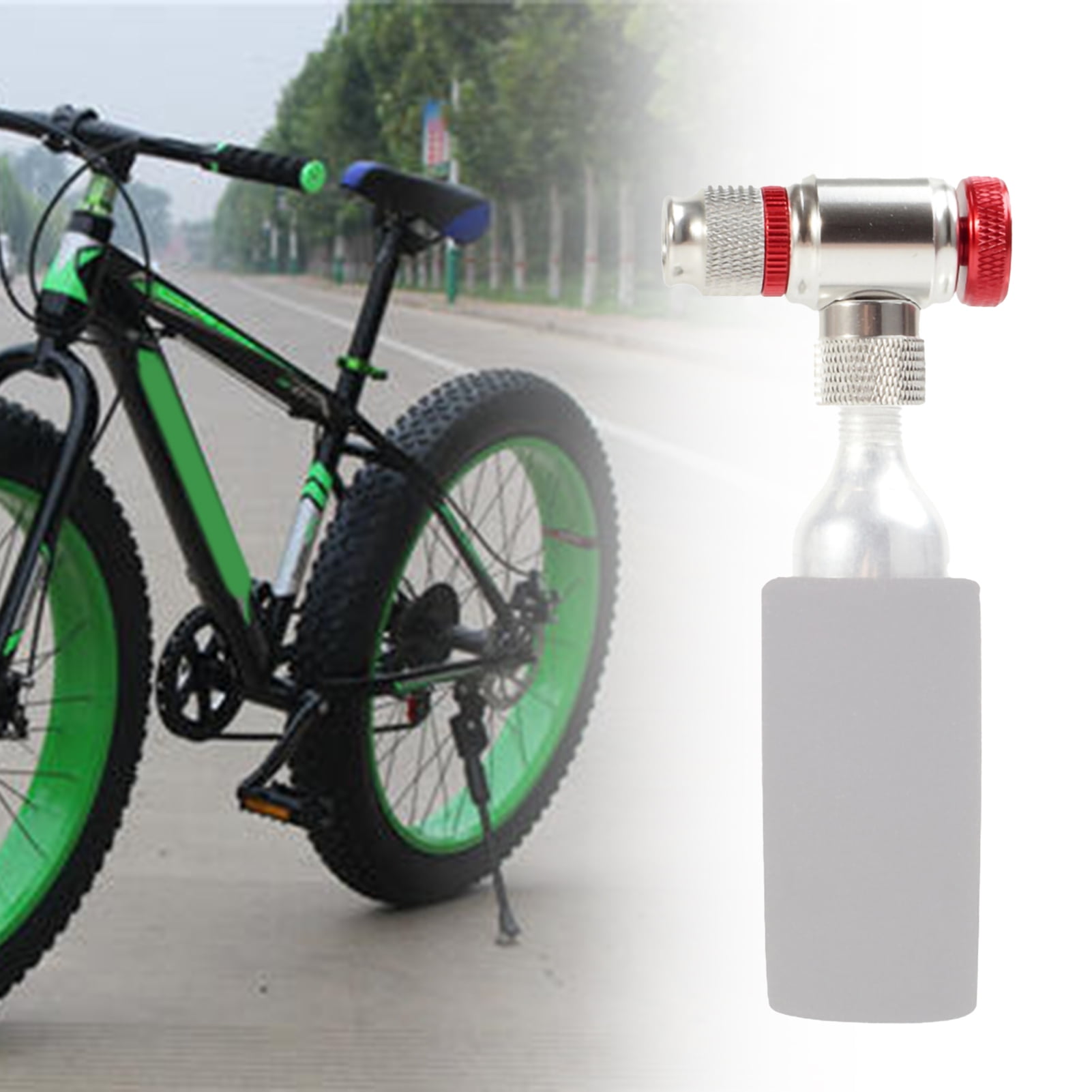 Cheers.US Bike Tire Inflator Quick & Easy Presta and Schrader Valve ...