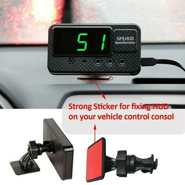 Digital GPS HUD Speedometer Car Head Up Display Compass Overspeed Alarm ...
